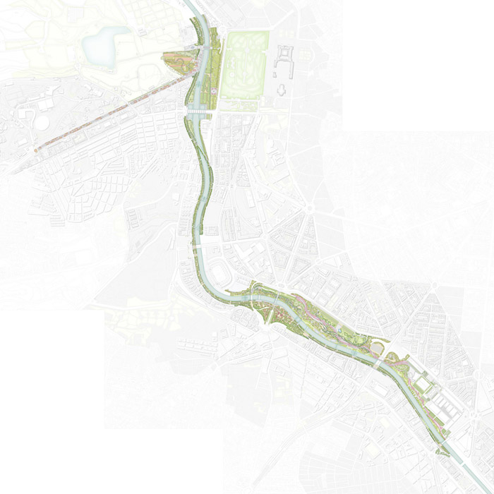 Master plan for Madrid RIO by West8 - 谷德设计网