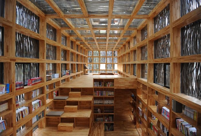Liyuan Library, Beijing, China by Xiaodong Li - 谷德设计网