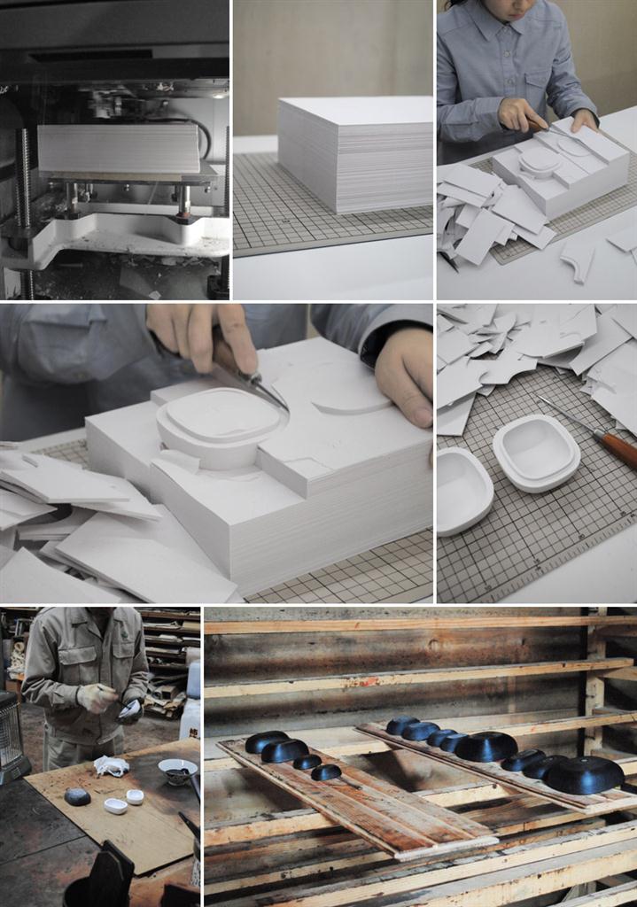 Lacquered Paper-Objects by nendo - 谷德设计网