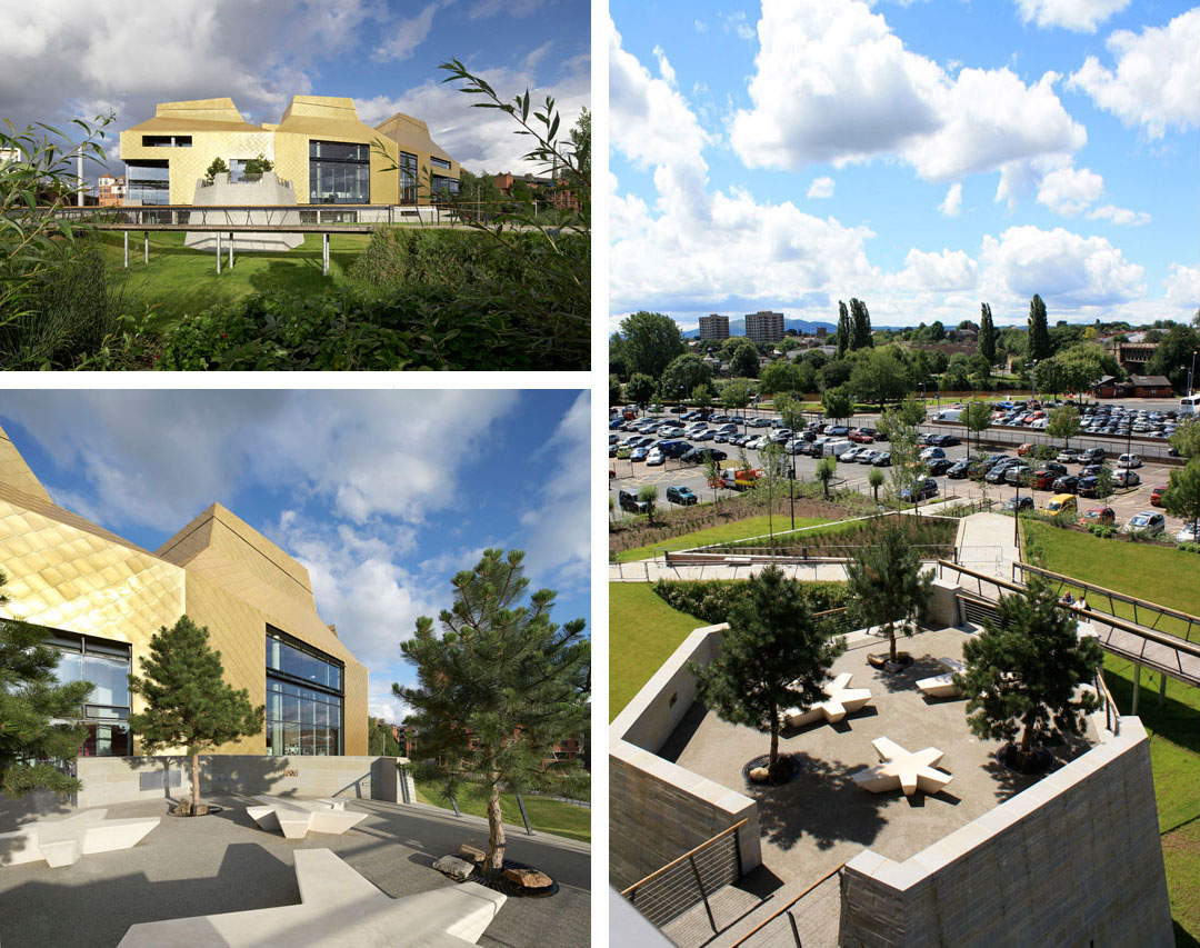 The Hive Worcester Library Landscape / Grant Associates - 谷德设计网