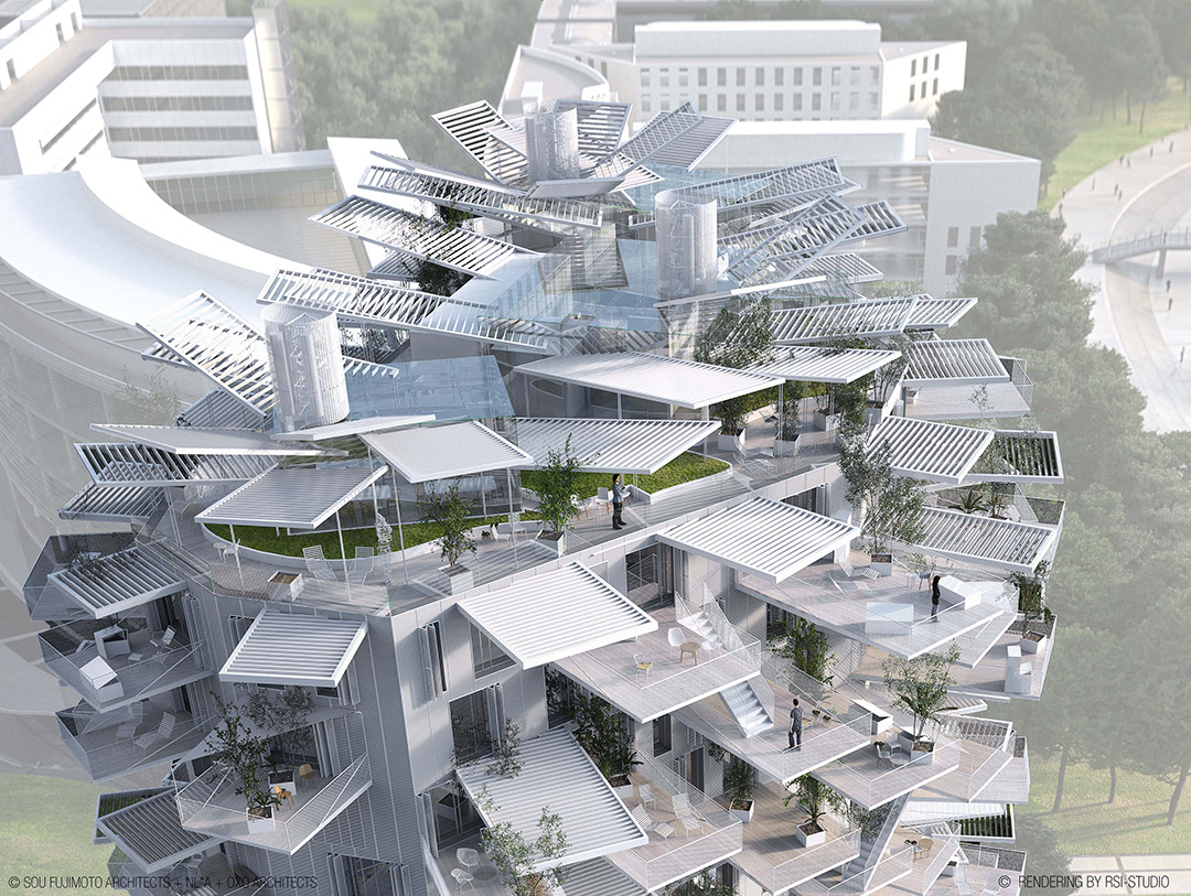 White Tree , Montpellier, France by Sou fujimoto, Nicolas Laisné ...