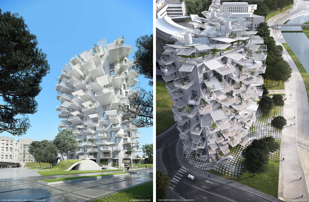 White Tree , Montpellier, France by Sou fujimoto, Nicolas Laisné ...