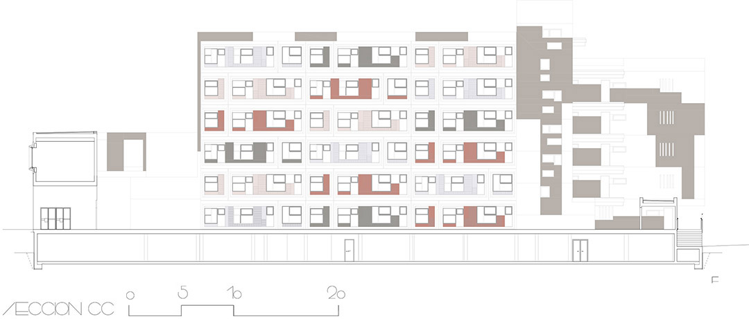 Barajas Social Housing Blocks by EMBT - 谷德设计网
