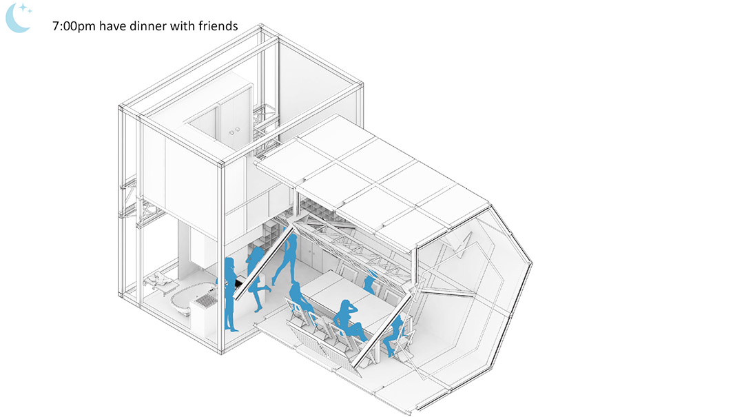 Thesis：Rotating plug-in Capsule apartment in Shanghai - 谷德设计网