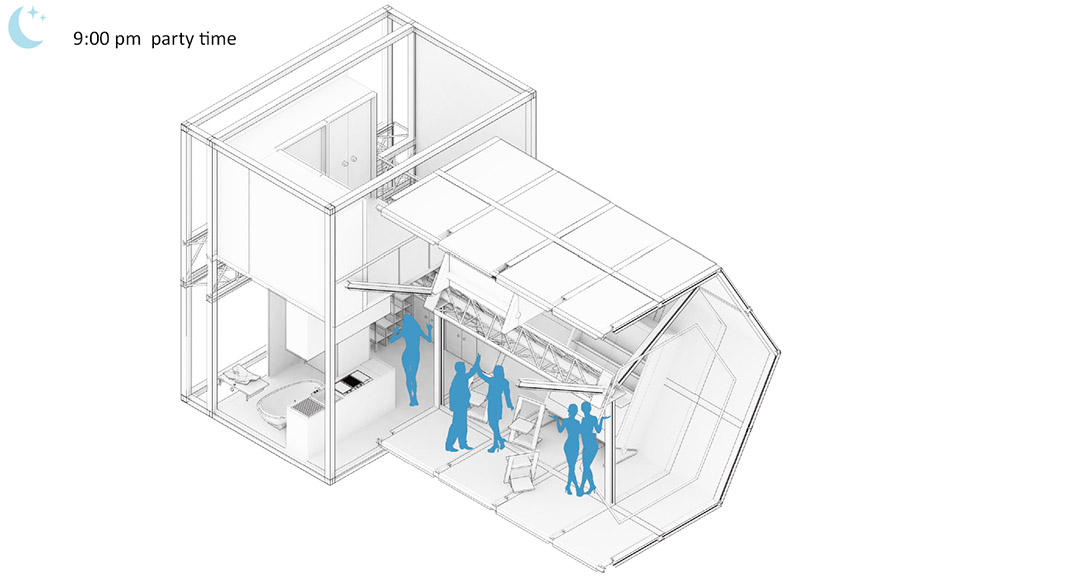 Thesis：Rotating plug-in Capsule apartment in Shanghai - 谷德设计网