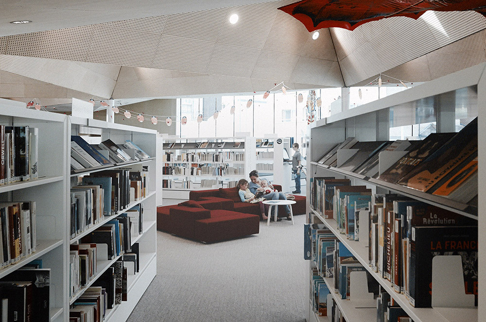 La Madeleine Media Library / D’HOUNDT+BAJART - 谷德设计网