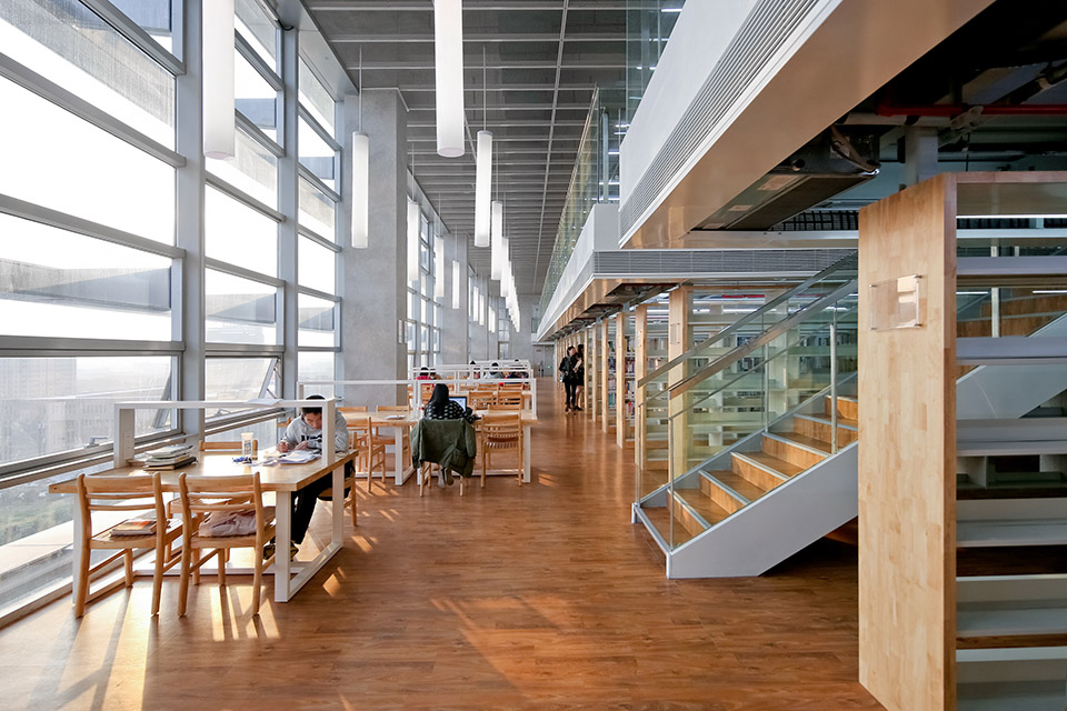 Zhejiang Campus Library, Tongji University, Jiaxing, Zhejiang Province ...