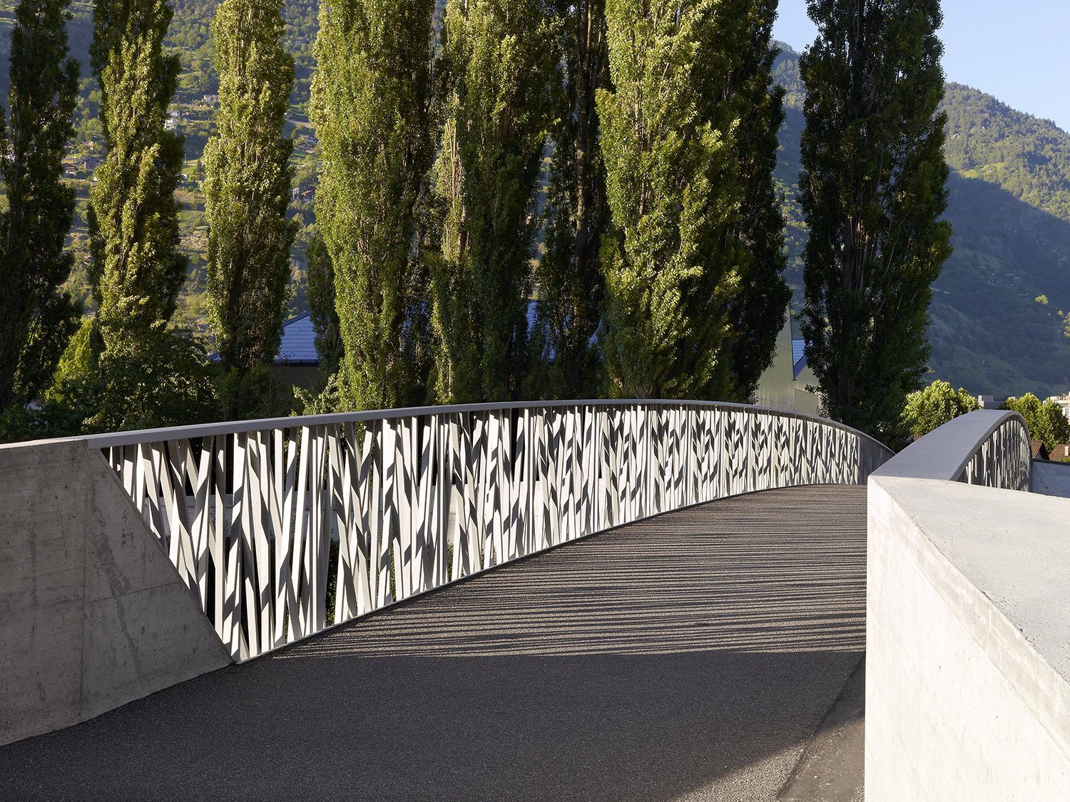 Footbridge over the Vispa by Savioz Fabrizzi Architectes - 谷德设计网