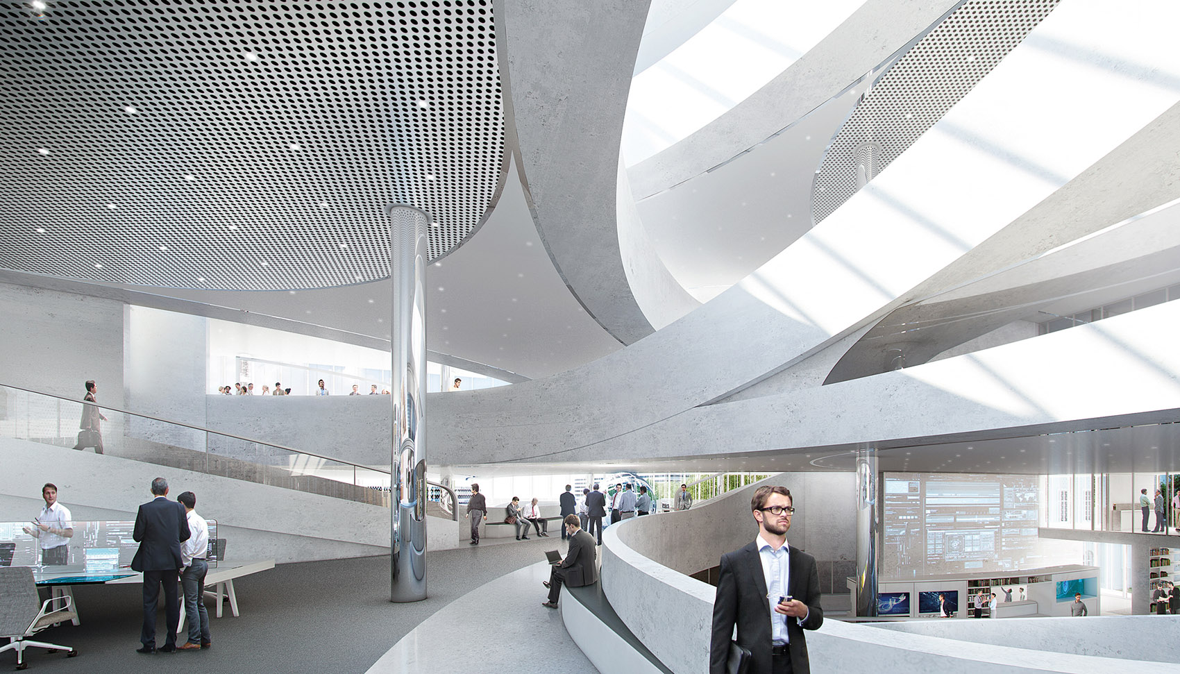 Merck Innovation Centre, Darmstadt, DE by HENN - 谷德设计网