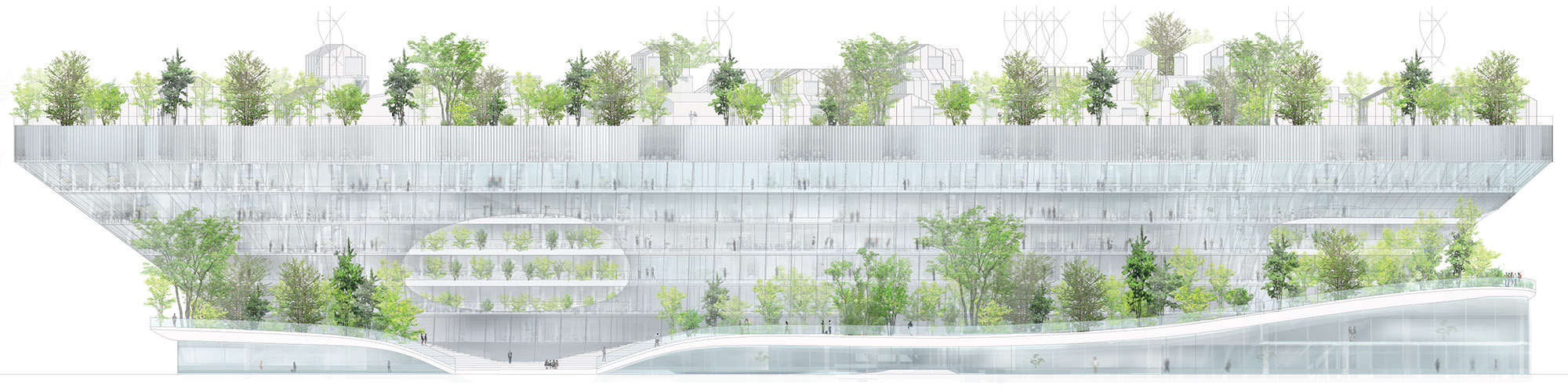 “Mille Arbres” (“Thousand Trees”) by architects Sou Fujimoto and Manal ...