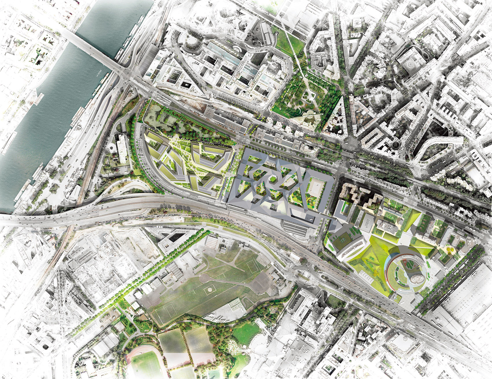 “Hexagone Balard” by Agence Nicolas Michelin & Associates - 谷德设计网