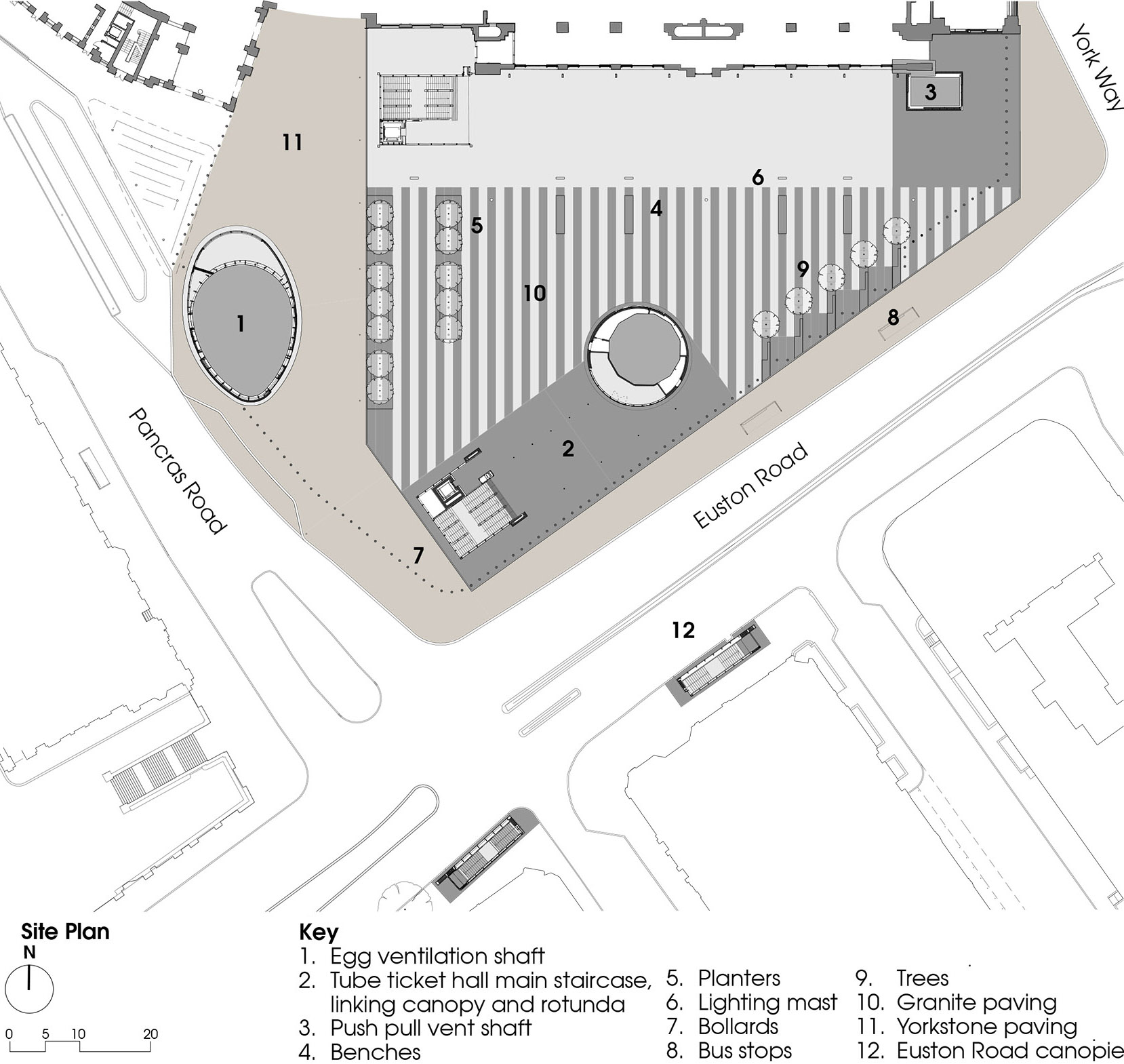 伦敦King’s Cross站前广场，英国 / King’s Cross Square by Stanton Williams - 谷德设计网
