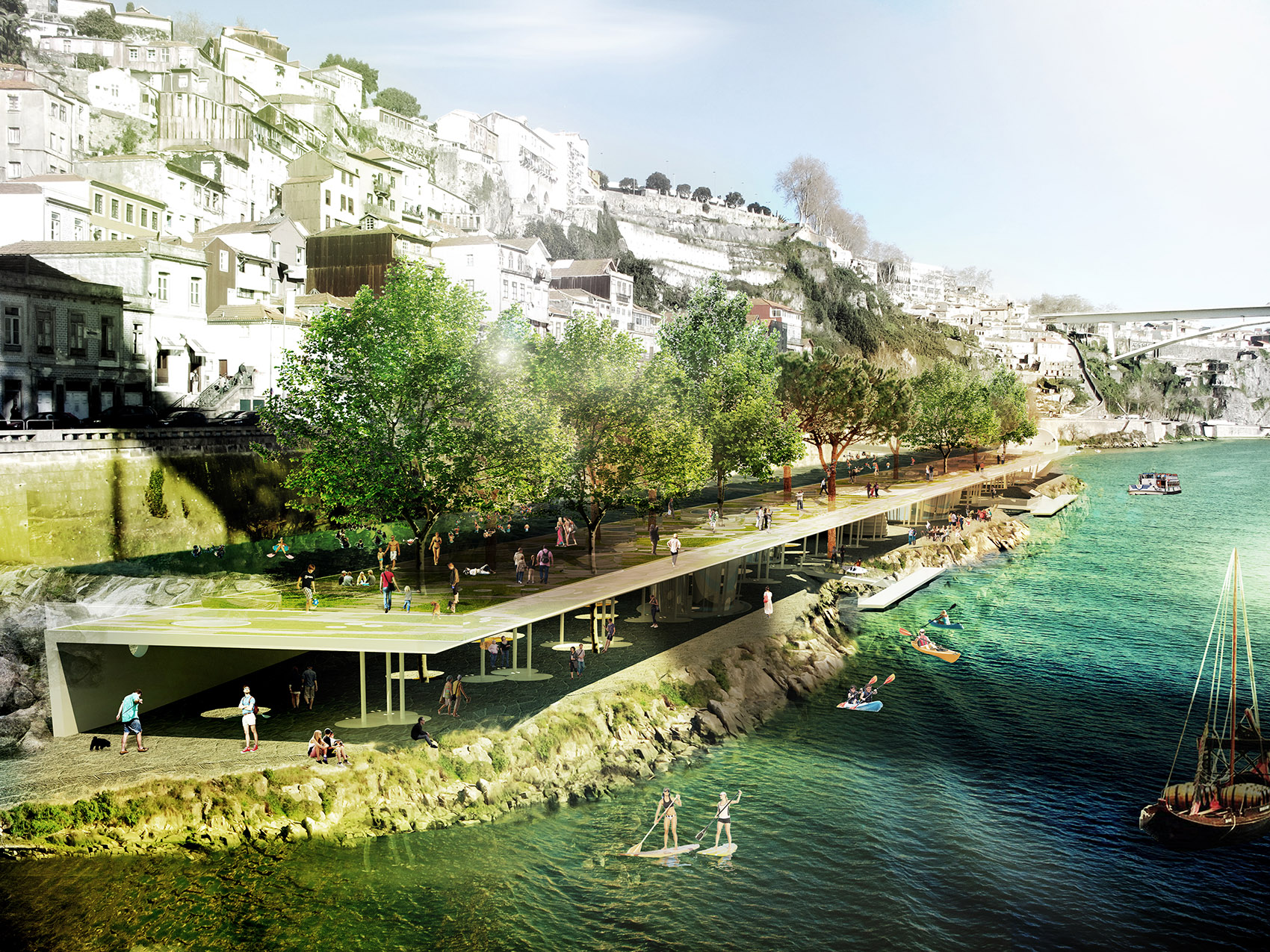 Porto Pool Promenade by TOMDAVID ARCHITECTEN - 谷德设计网