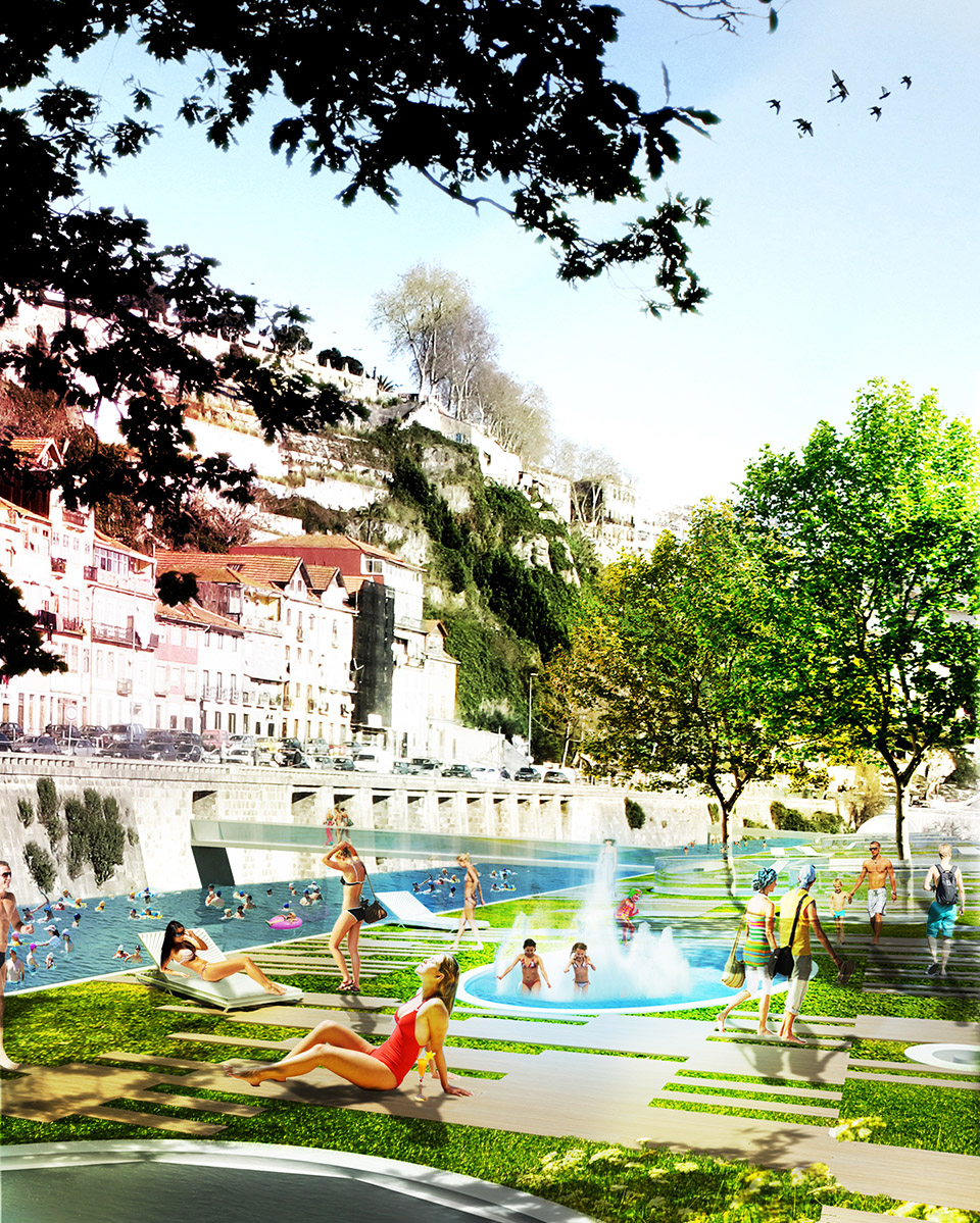 Porto Pool Promenade by TOMDAVID ARCHITECTEN - 谷德设计网