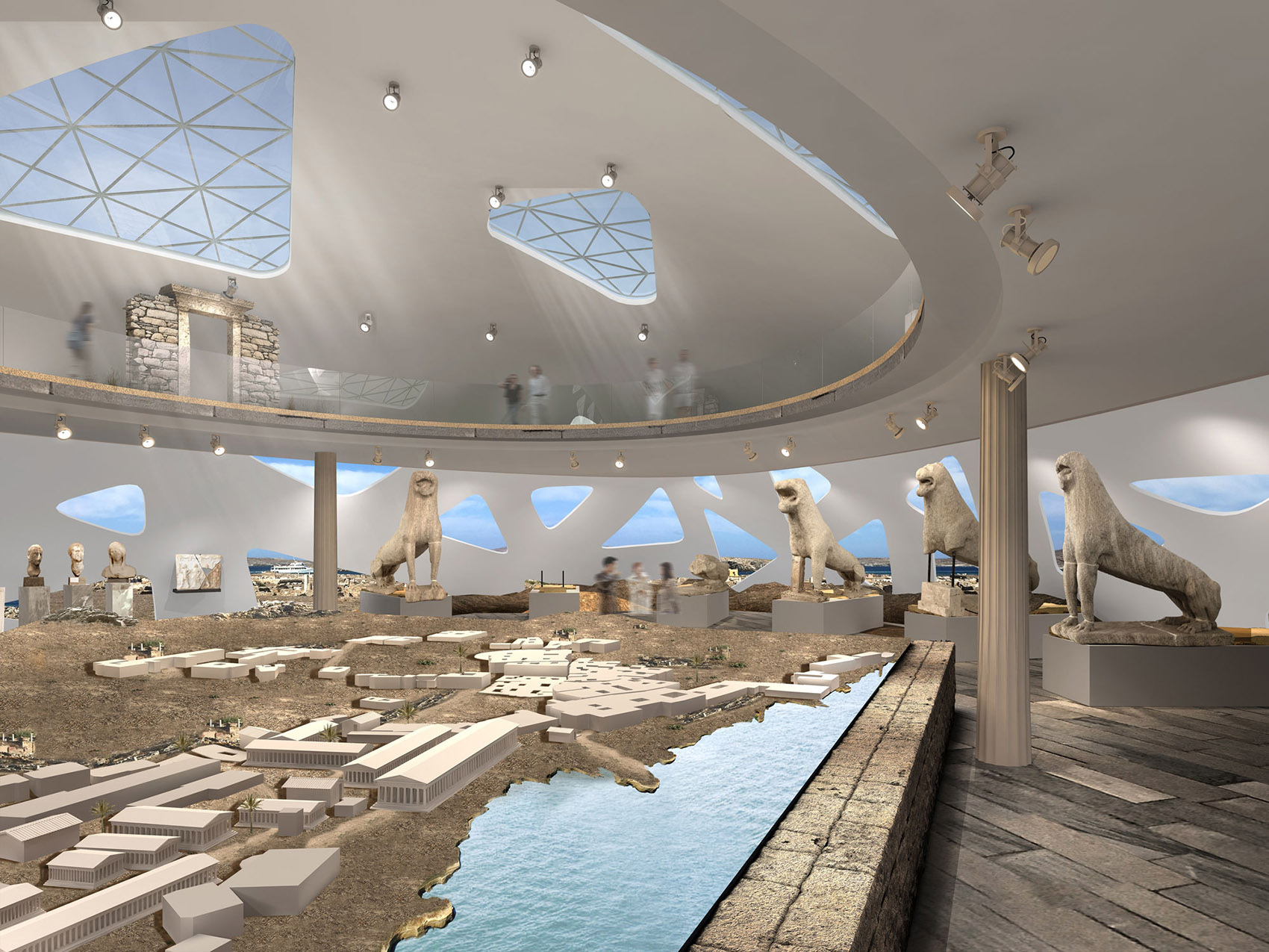 New visionary Delos Museum architecture concept self driven proposal by ...