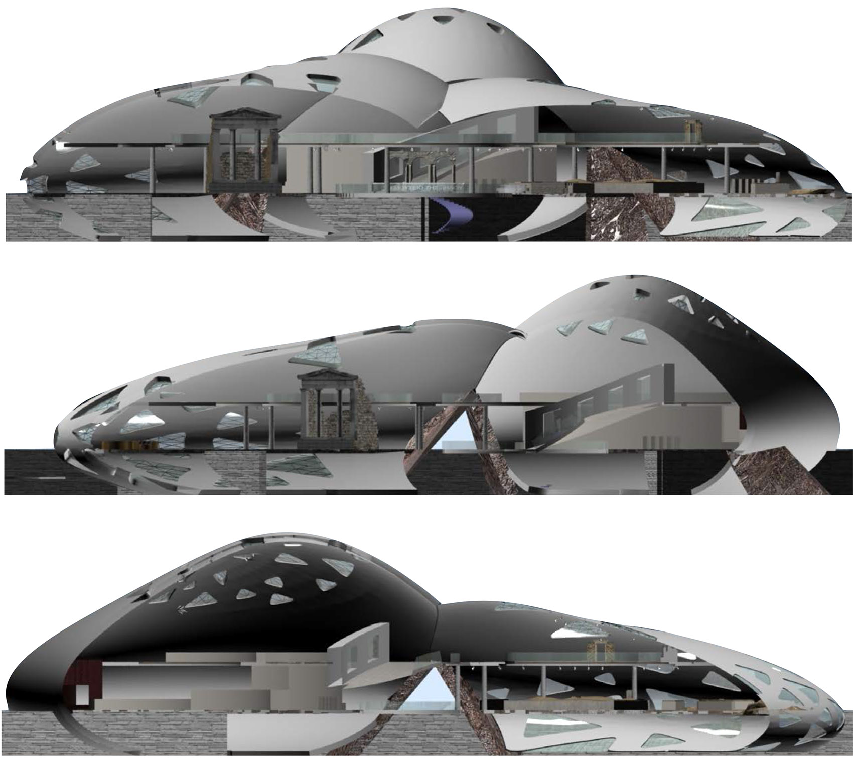 New visionary Delos Museum architecture concept self driven proposal by ...