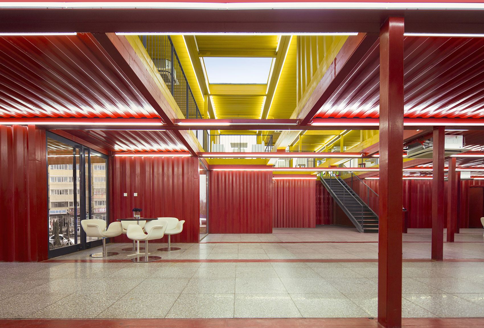 Container Stack Pavilion by People’s Architecture Office - 谷德设计网