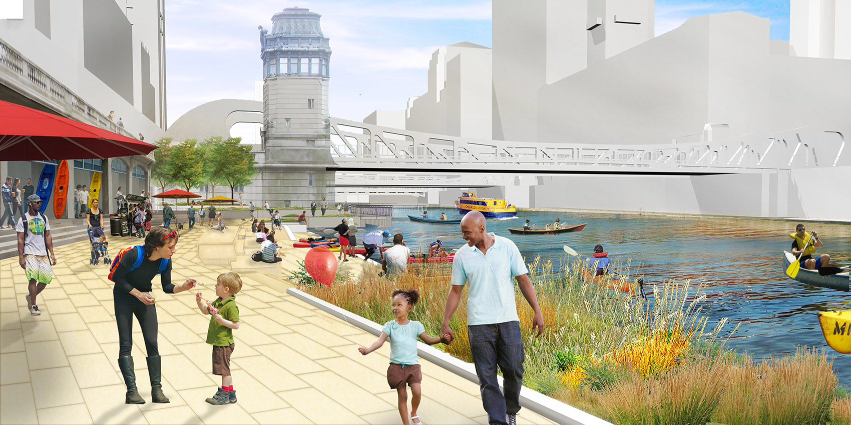 Chicago Riverwalk Expansion by Sasaki - 谷德设计网