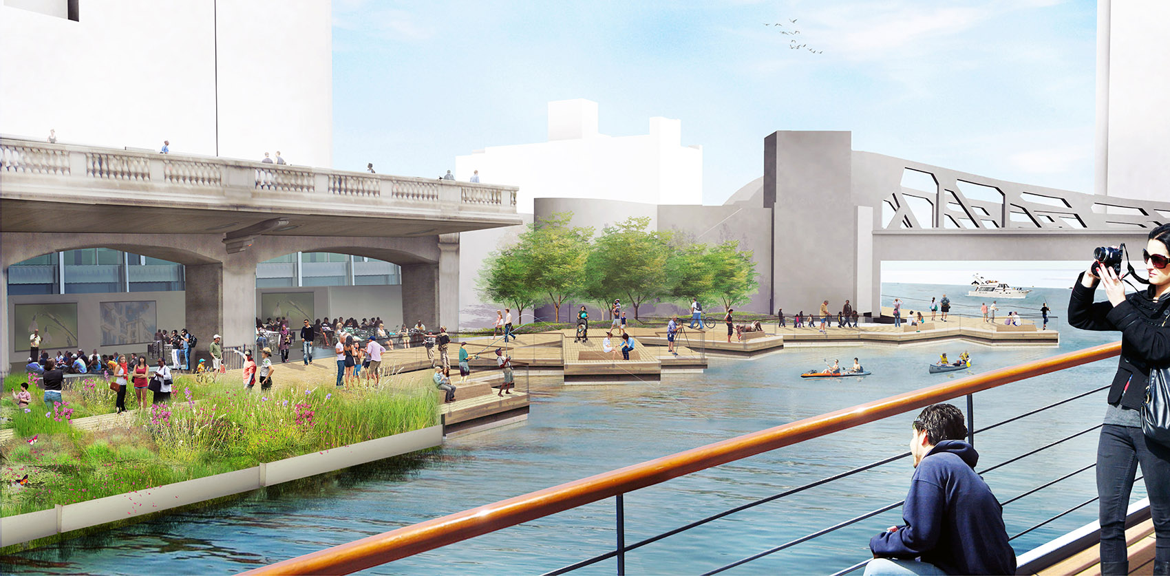 Chicago Riverwalk Expansion by Sasaki - 谷德设计网