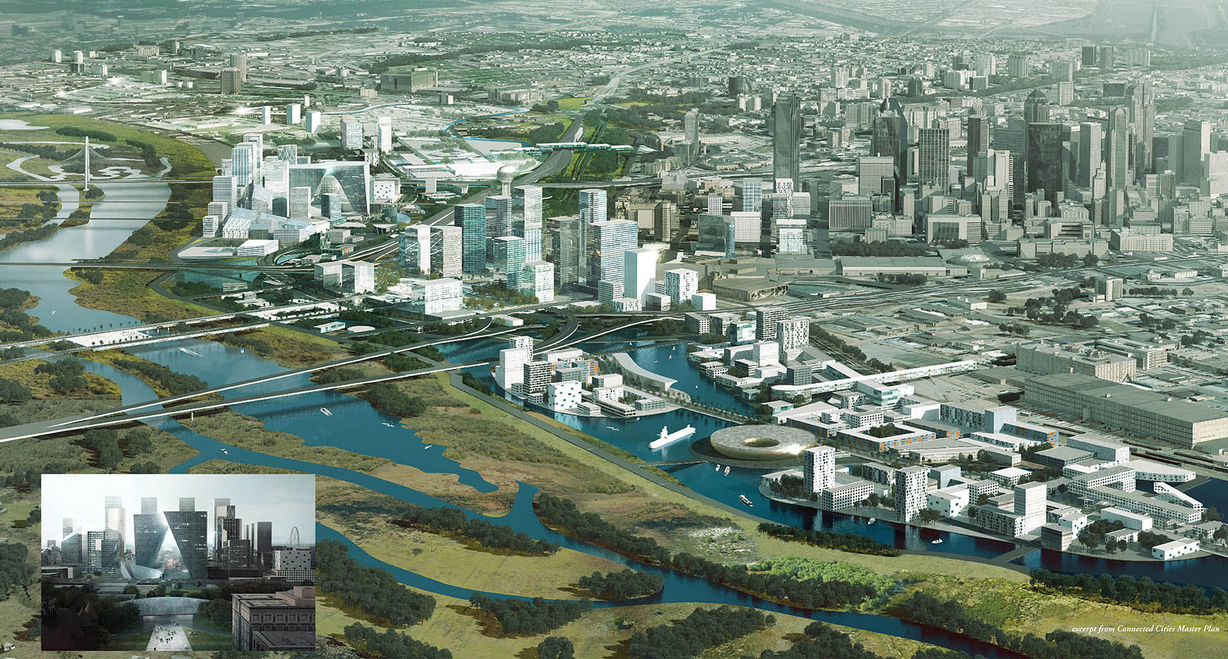 Dallas Connected Cities / Mia Lehrer + Associates (MLA) - 谷德设计网