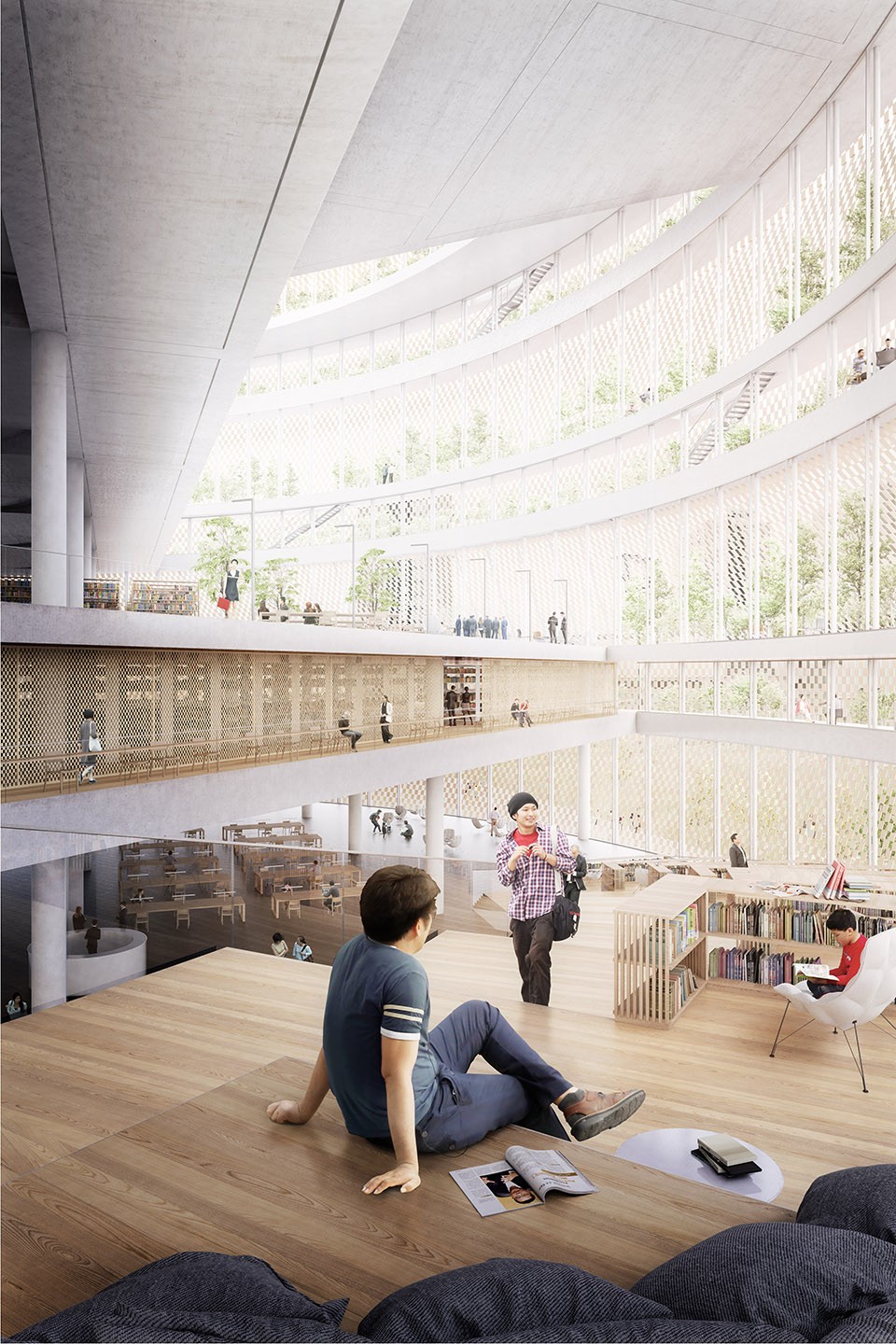 The Shanghai Library East Hall (Concept Design) / nARCHITECTS - 谷德设计网