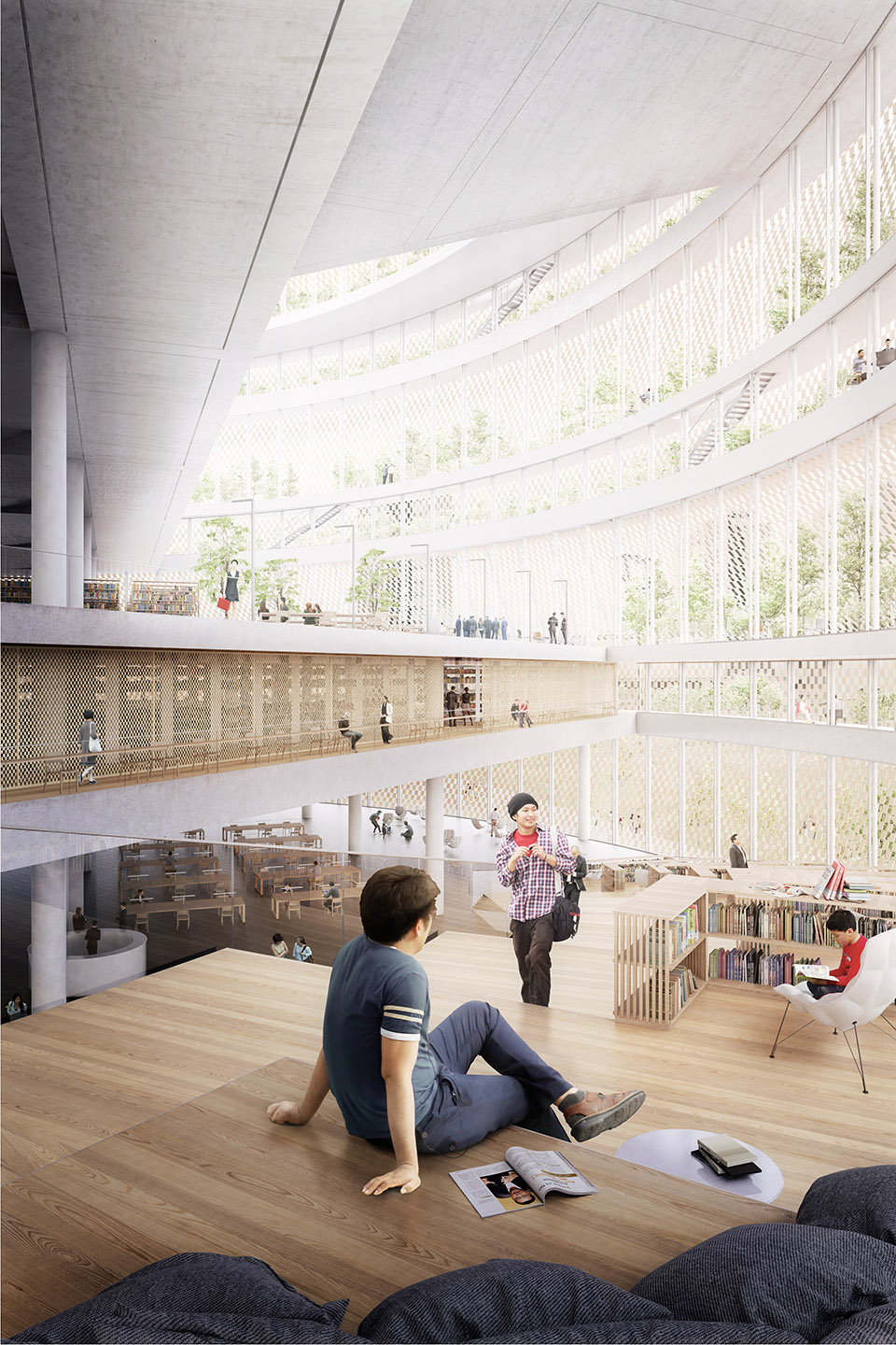 The Shanghai Library East Hall (Concept Design) / nARCHITECTS - 谷德设计网