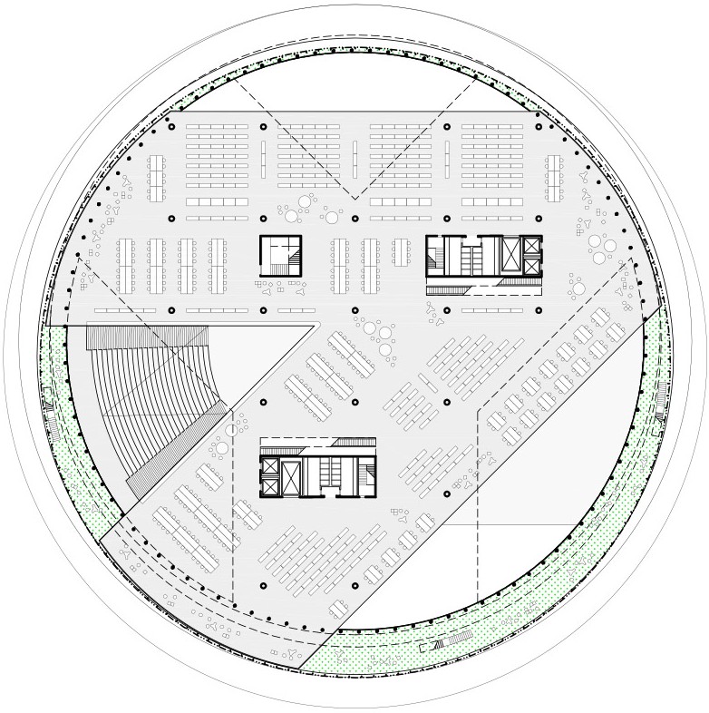 The Shanghai Library East Hall (Concept Design) / nARCHITECTS - 谷德设计网