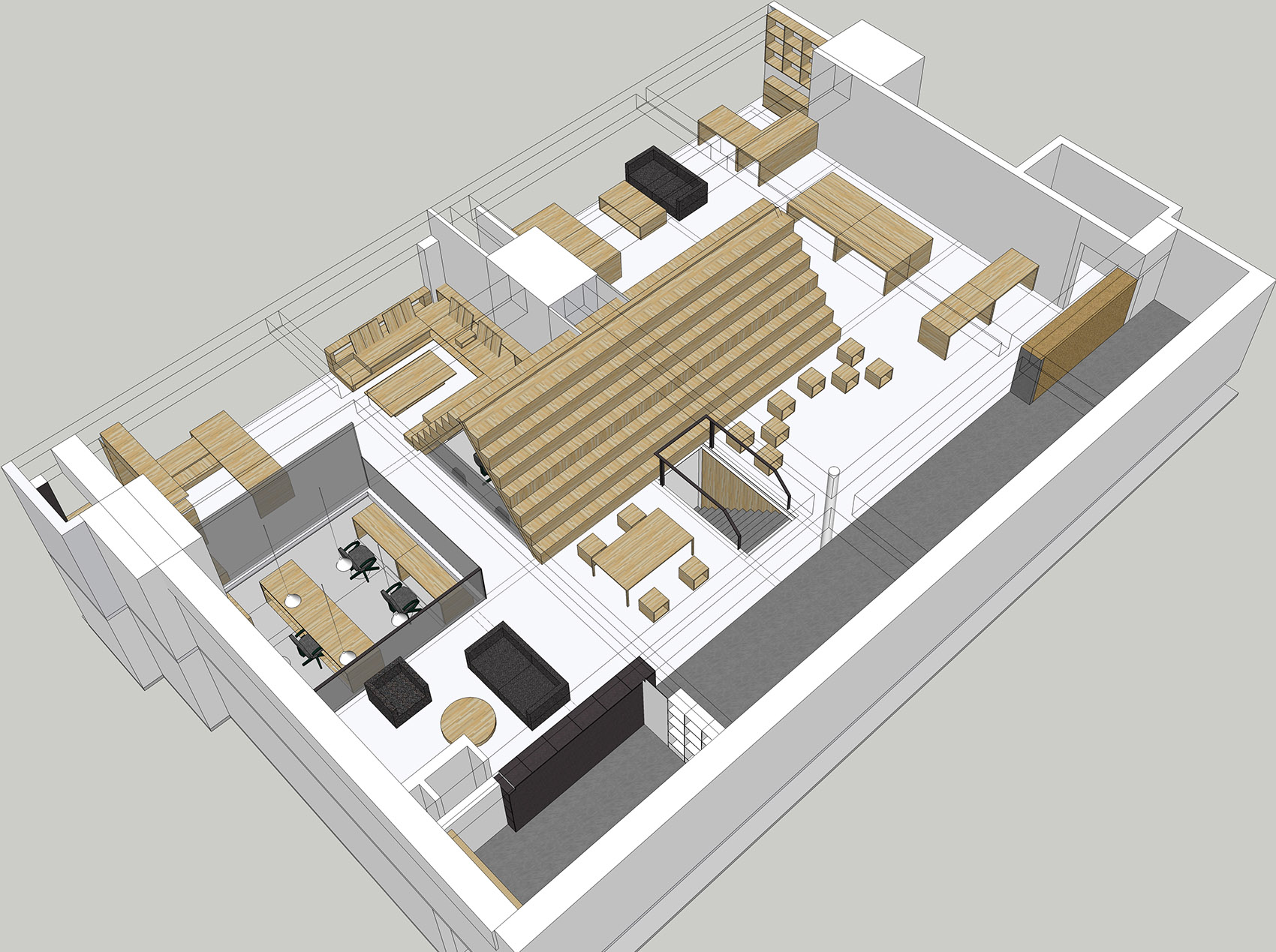 The stepped roof, a natural office space in Chengdu by HAD Architecture ...