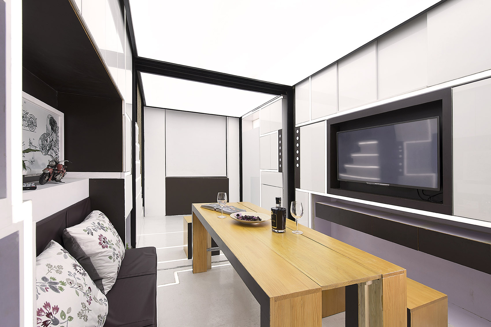 20 Square Meters Apartment with 6 Rooms！A Intelligent and Mechanic Home ...