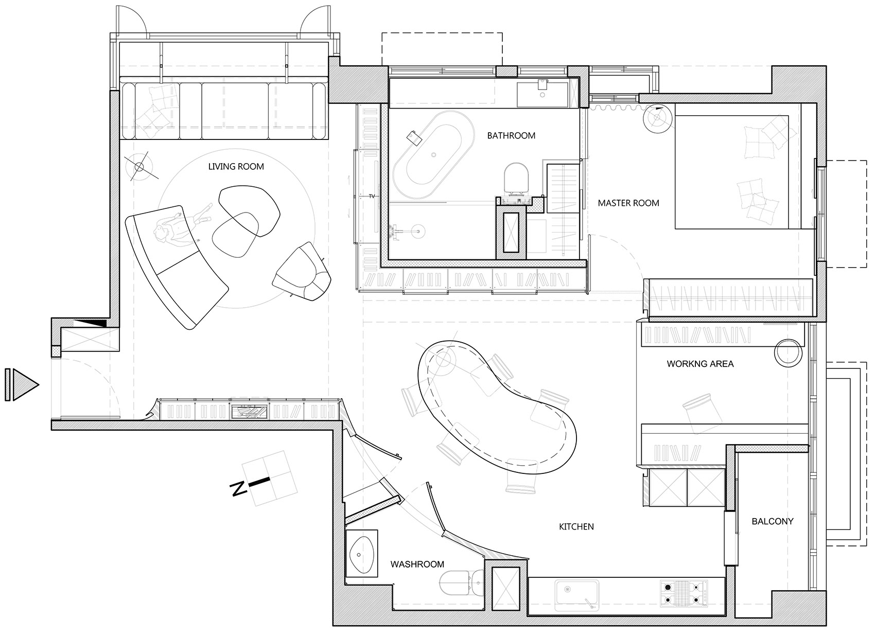 Vivid and Deconstruction Apartment For Fashion Designers, Taiwan by ...