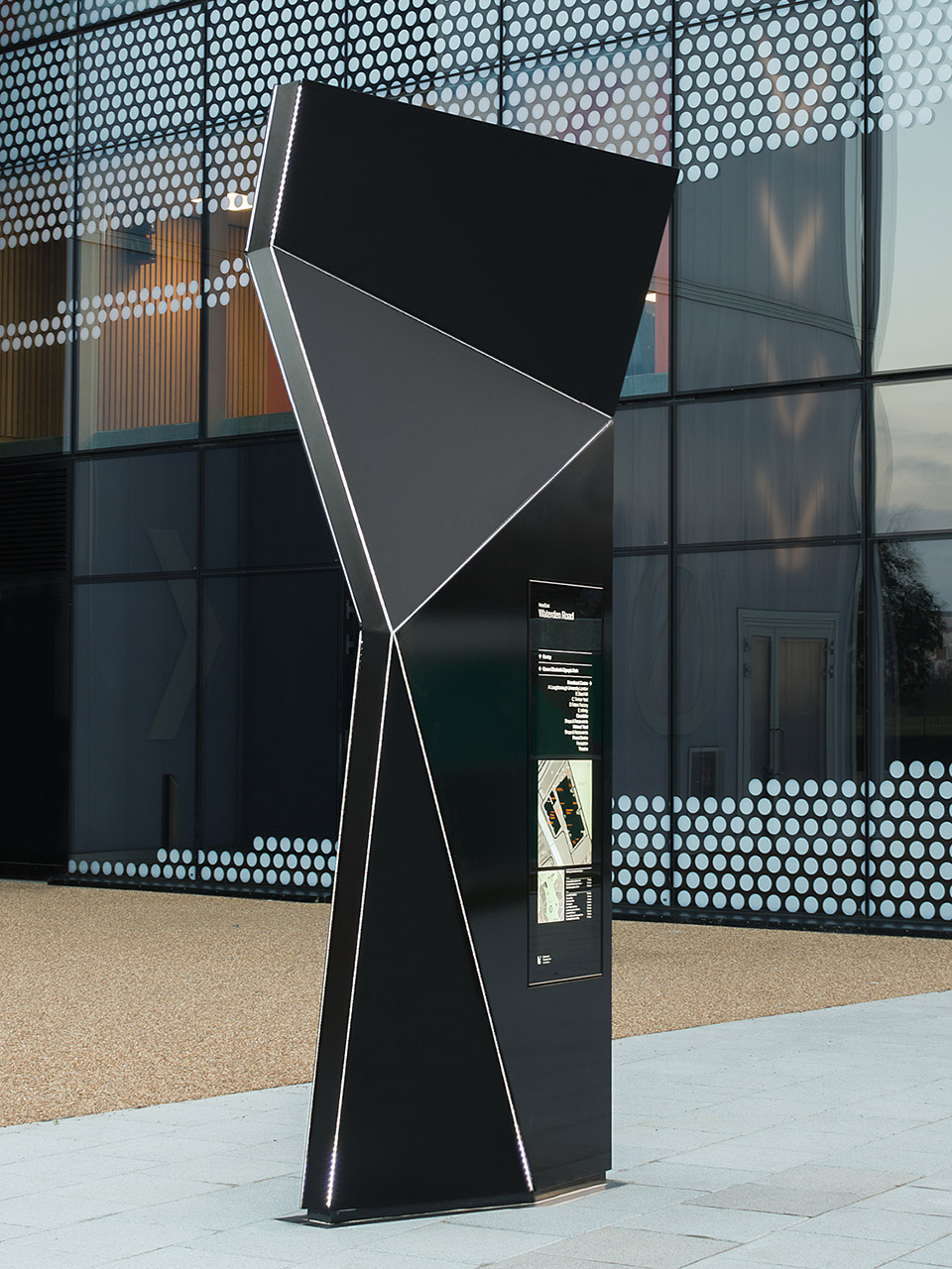 London Here East innovative signage and way finding programme by dn&co ...