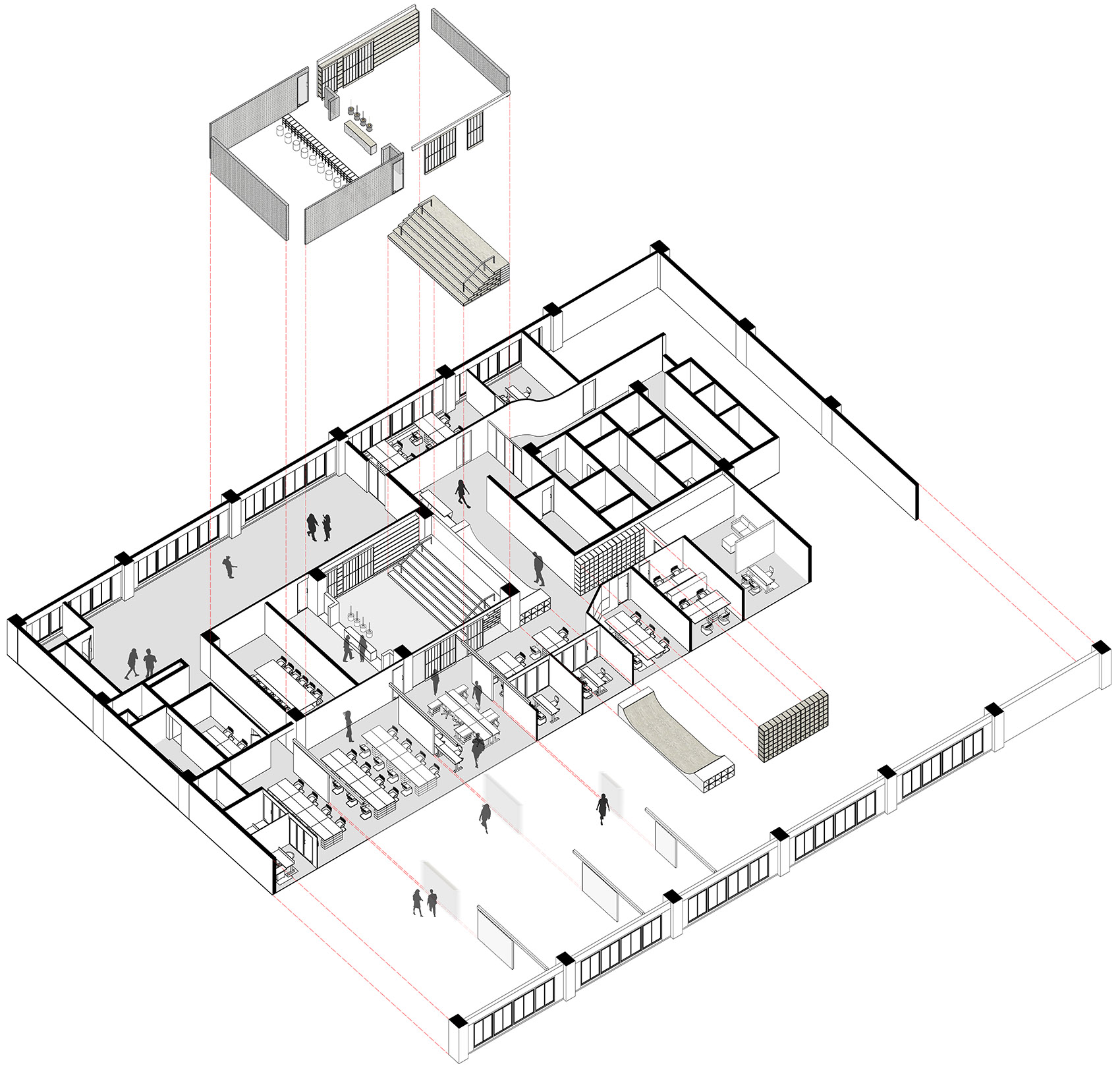 Four Pieces of Different Scale Furniture–The Office of LANDER Electric ...
