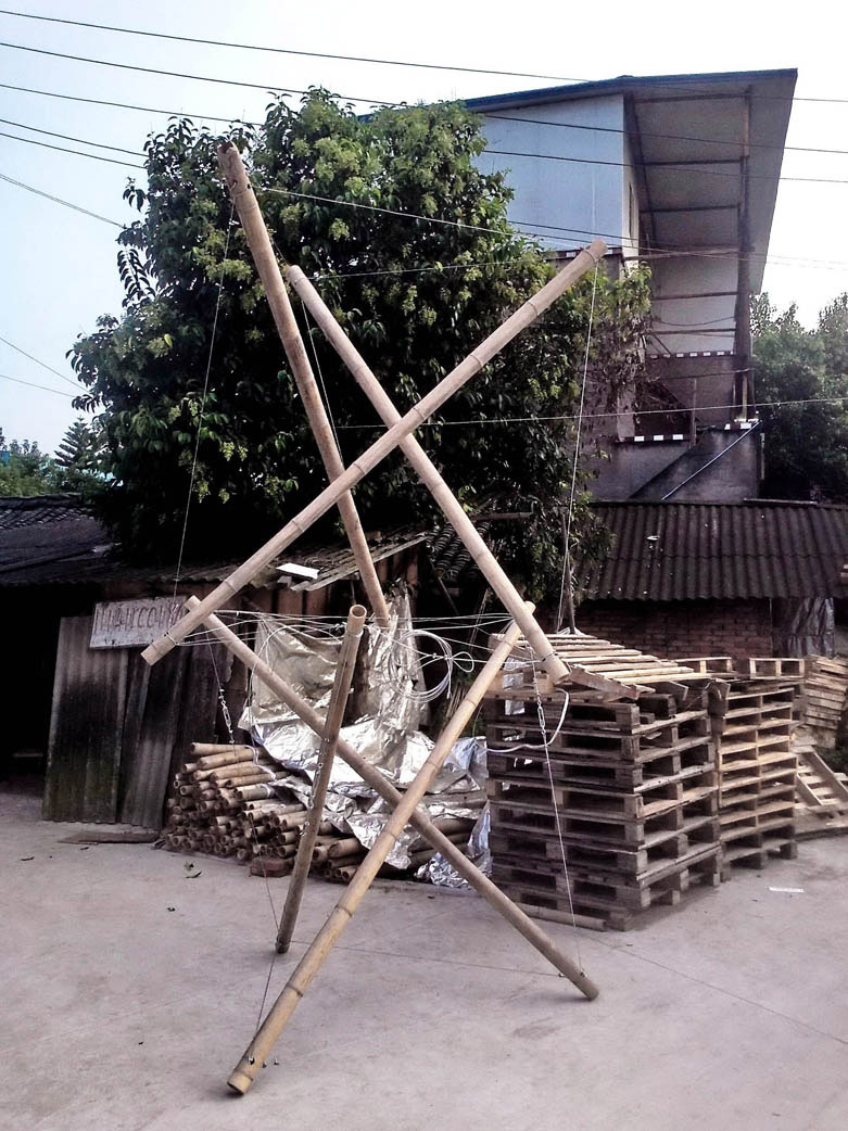 Un-gravity—A Bamboo Log Public art in Sichuan, China by Archi Bamboo Co ...