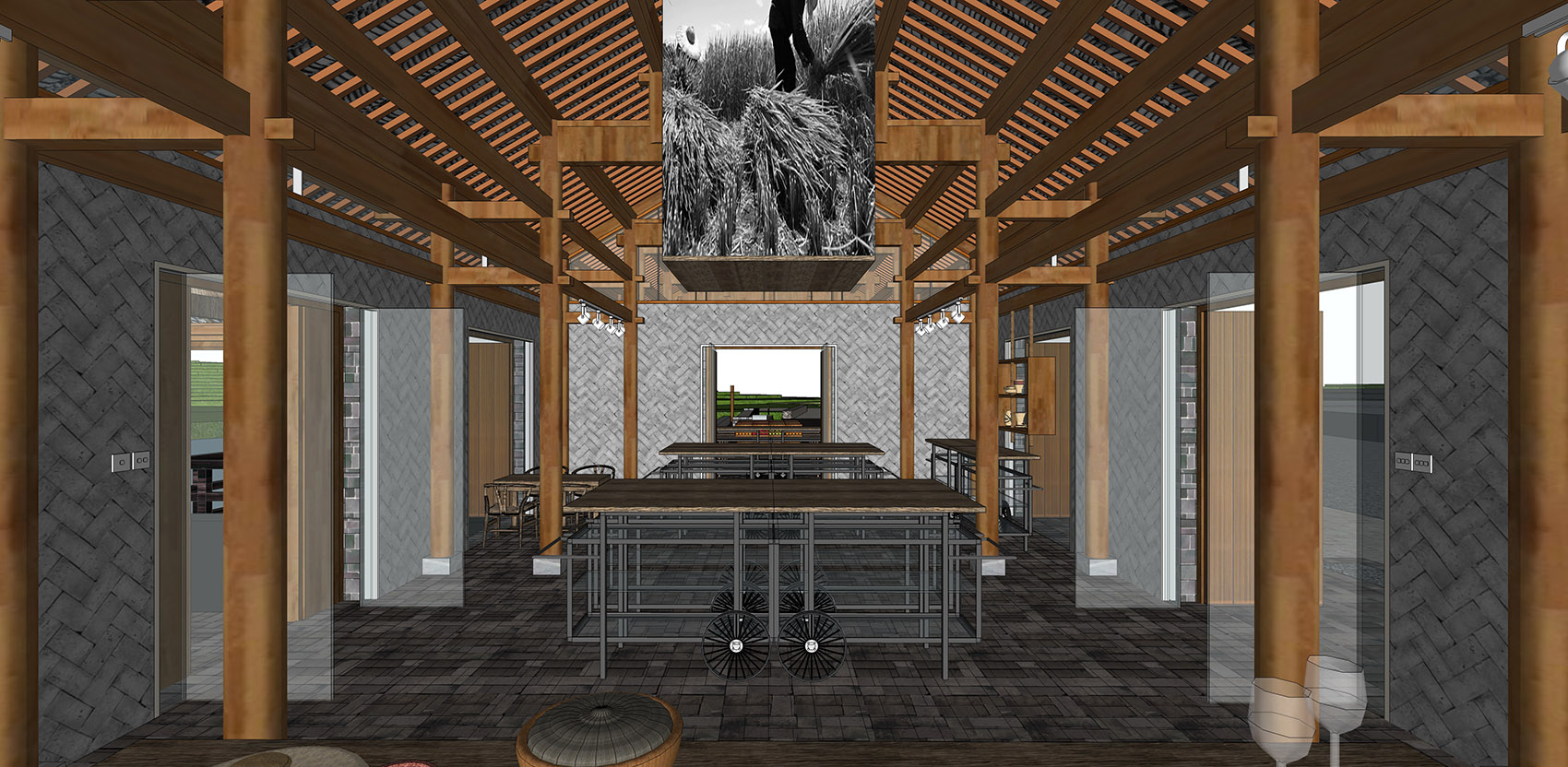 A Rural Shop at Huashu Village, Nanjing, China by Atelier Zhouling - 谷德设计网