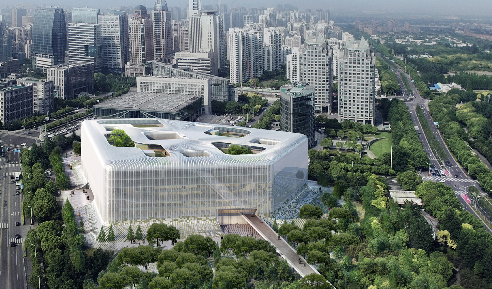 Nature Based System – Shanghai Library Pudong Branch by Atelier L+ - 谷德设计网