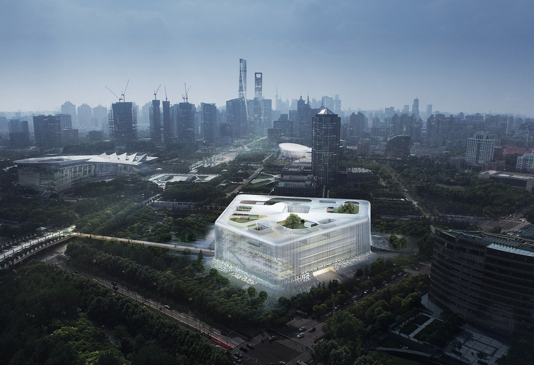 Nature Based System – Shanghai Library Pudong Branch by Atelier L+ - 谷德设计网