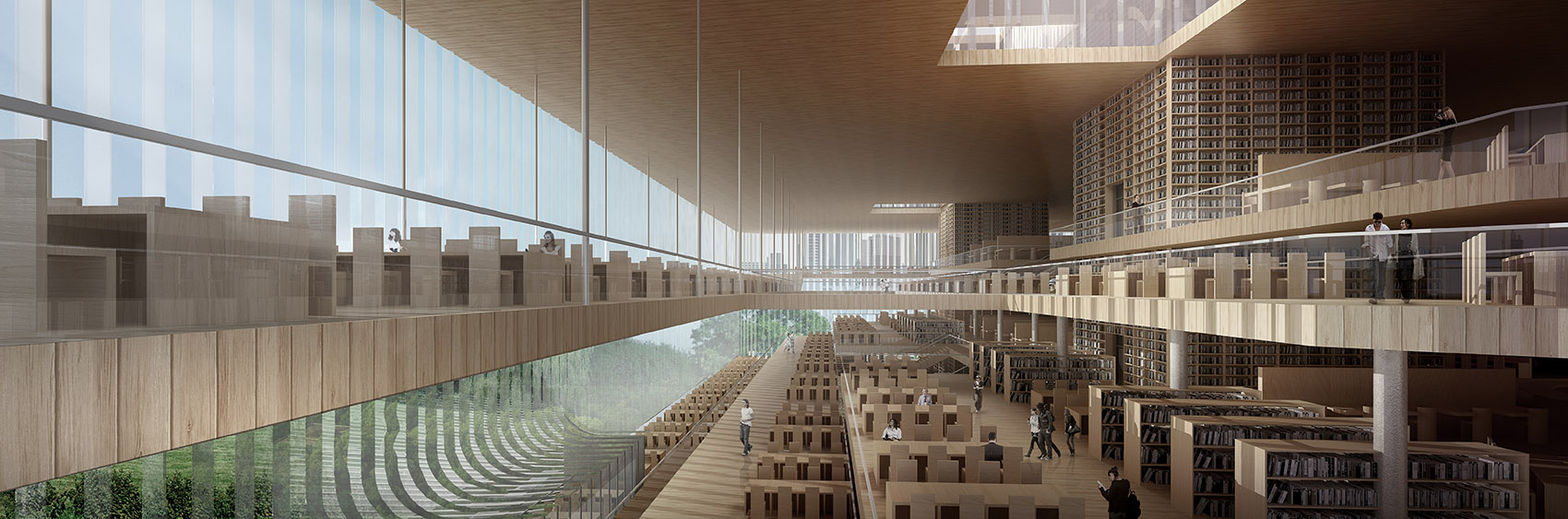 Nature Based System – Shanghai Library Pudong Branch by Atelier L+ - 谷德设计网