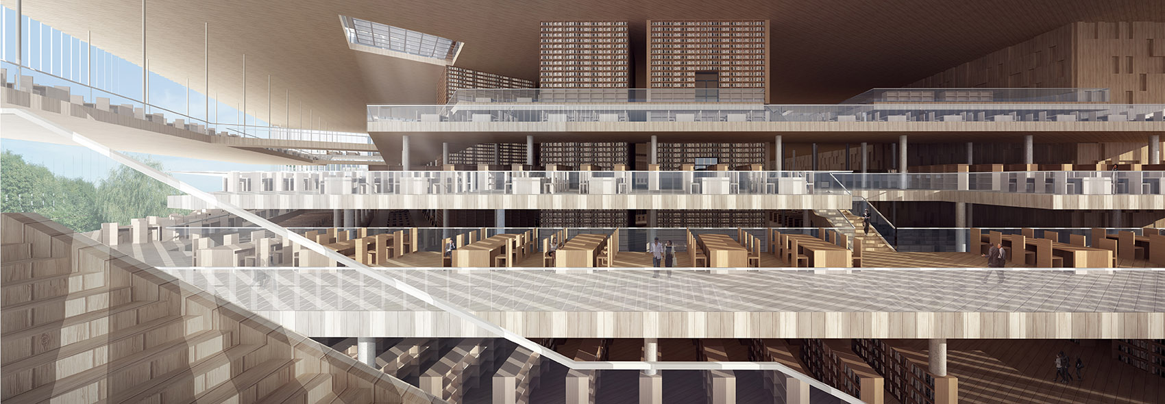 Nature Based System – Shanghai Library Pudong Branch by Atelier L+ - 谷德设计网