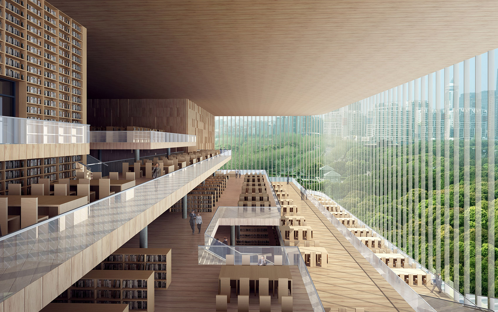 Nature Based System – Shanghai Library Pudong Branch by Atelier L+ - 谷德设计网