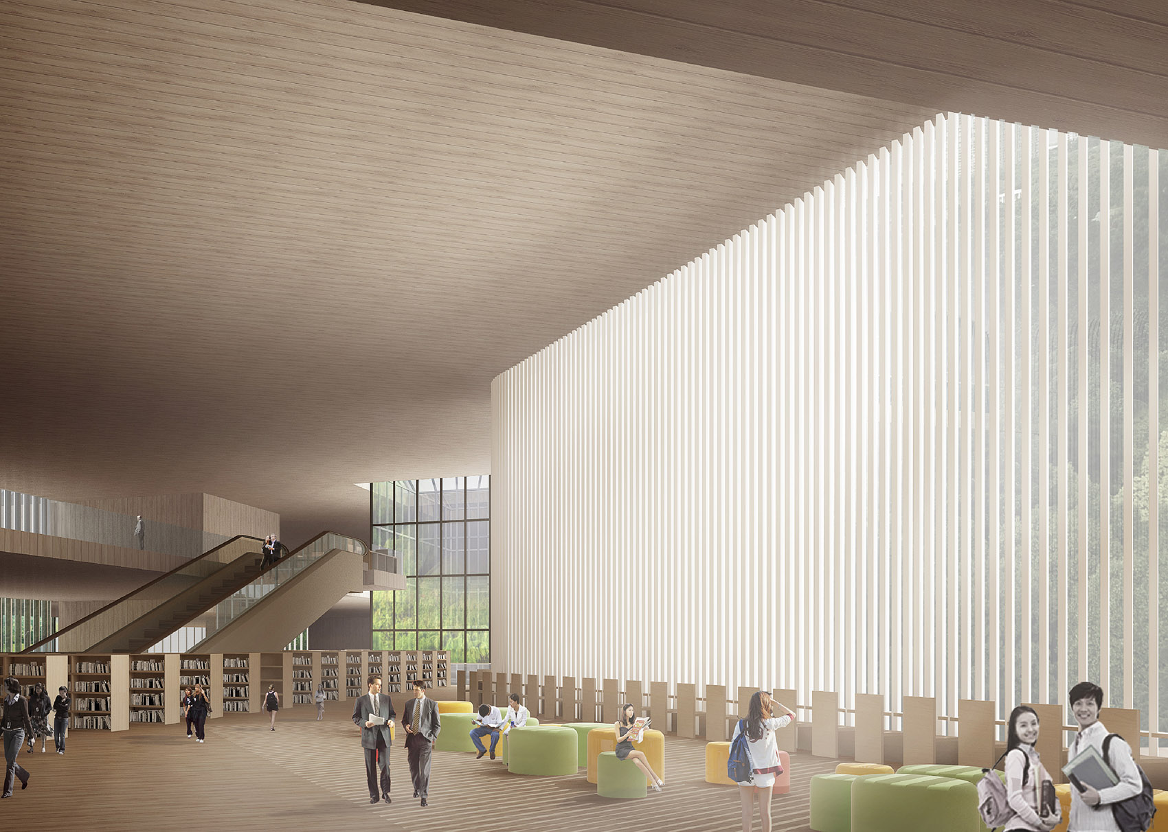 Nature Based System – Shanghai Library Pudong Branch by Atelier L+ - 谷德设计网