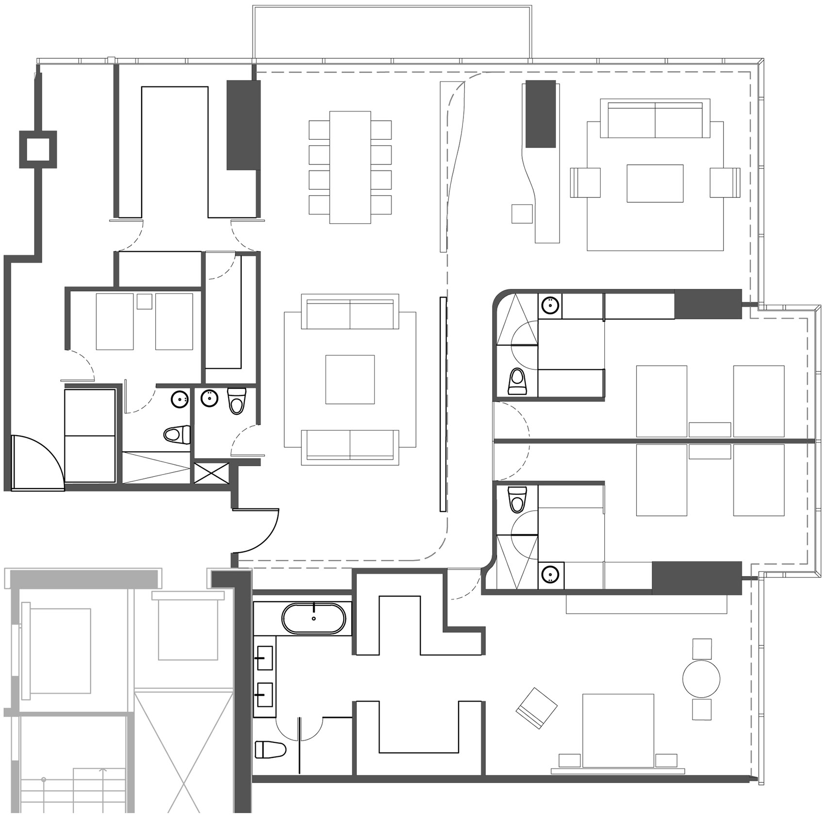 Luxury Apartment Design in Mexico by MAPmx - 谷德设计网