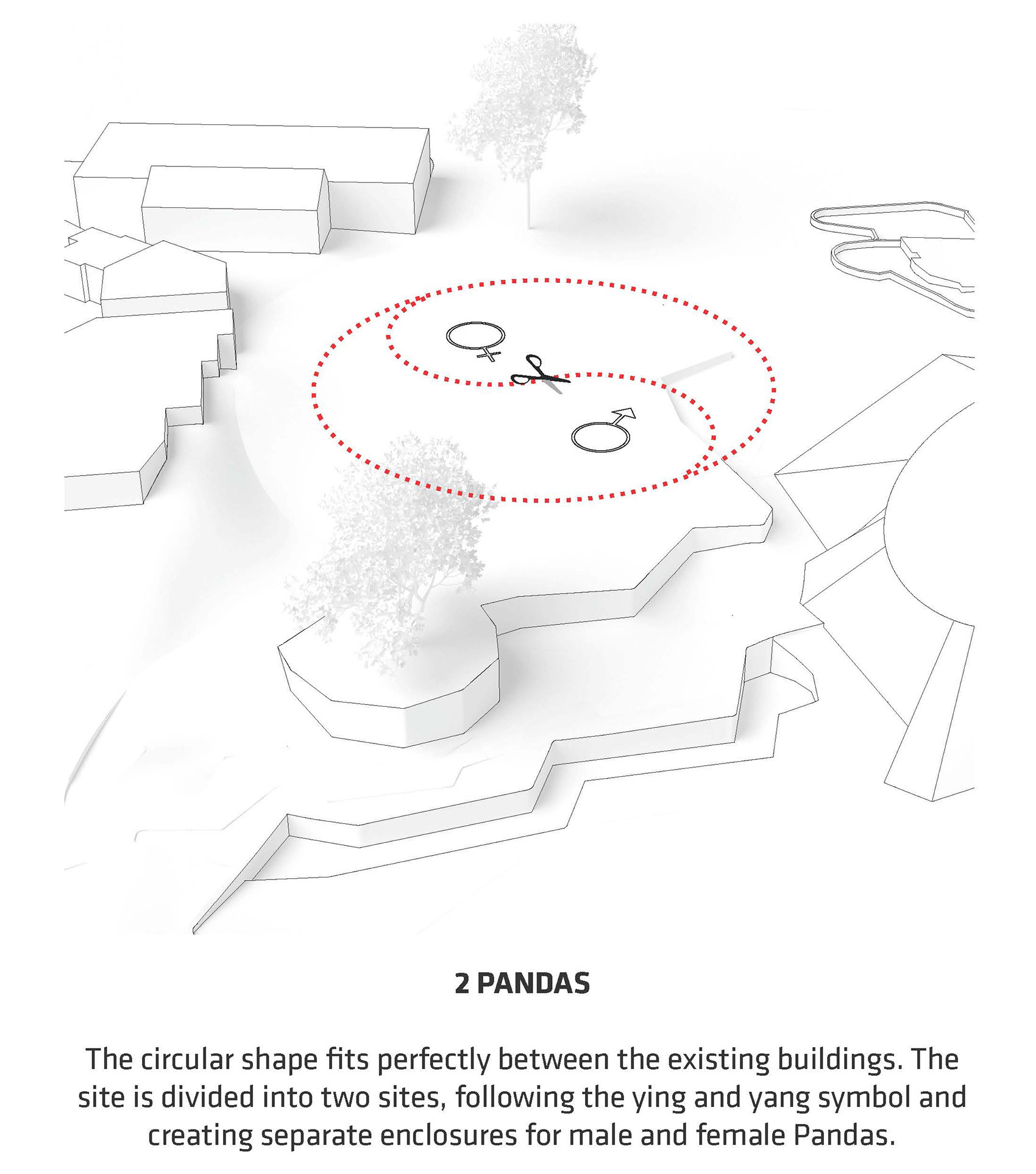 Yin and Yang-Shaped Panda House / BIG - 谷德设计网