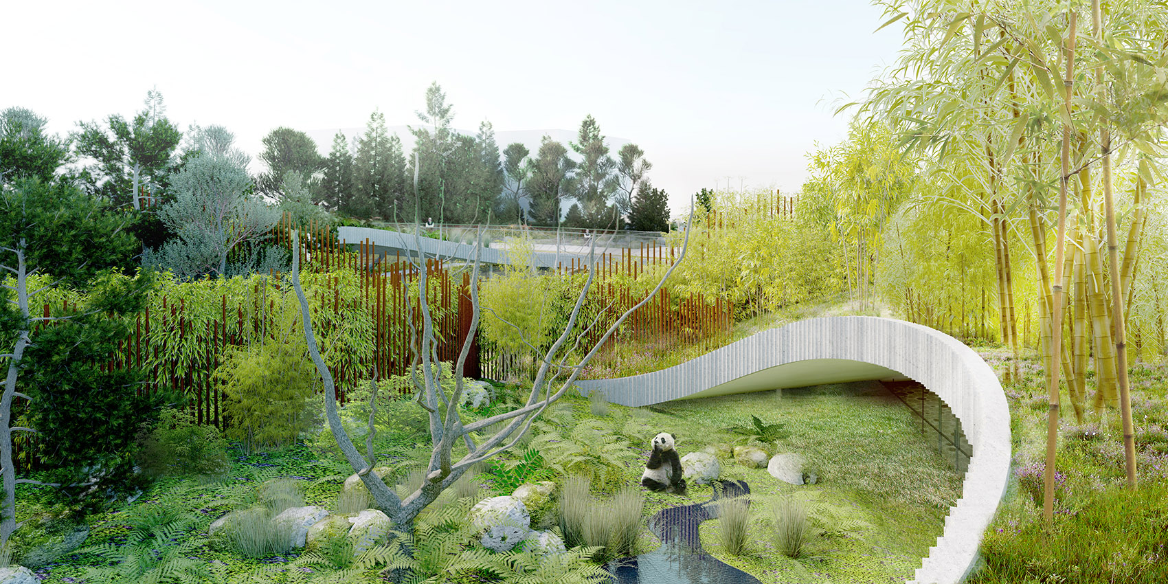 Yin and Yang-Shaped Panda House / BIG - 谷德设计网