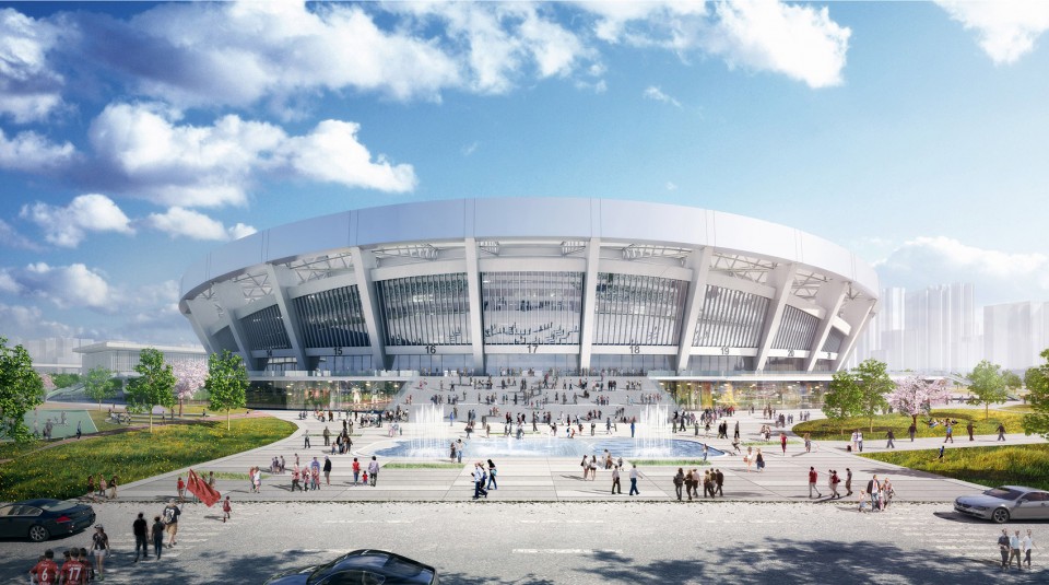 The urban planning for Shanghai Xujiahui Sports Park By HPP Architects ...