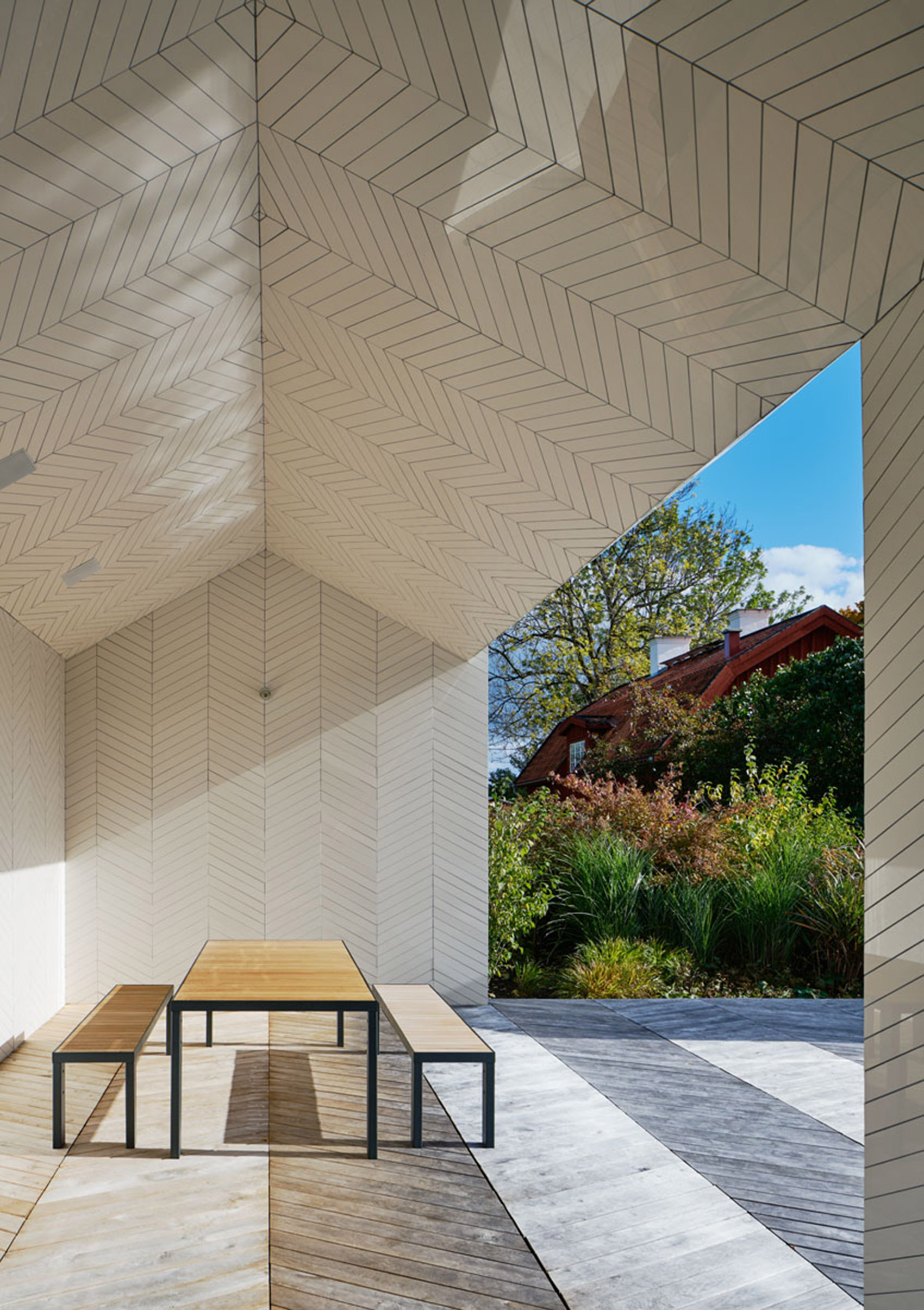 Parquet Patterned Pool and Spa, Sweden / Claesson Koivisto Rune ...