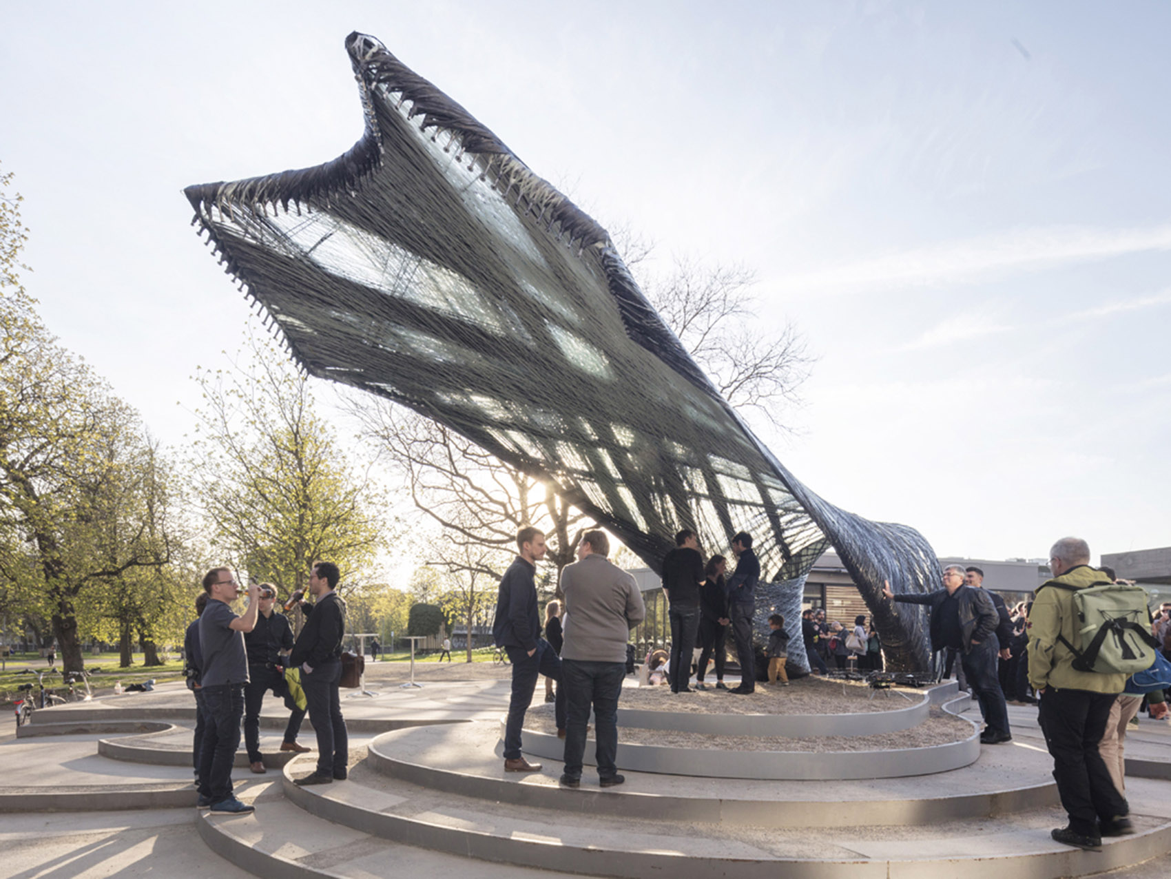 ICD/ITKE Research Pavilion 2016-17 By University of Stuttgart - 谷德设计网