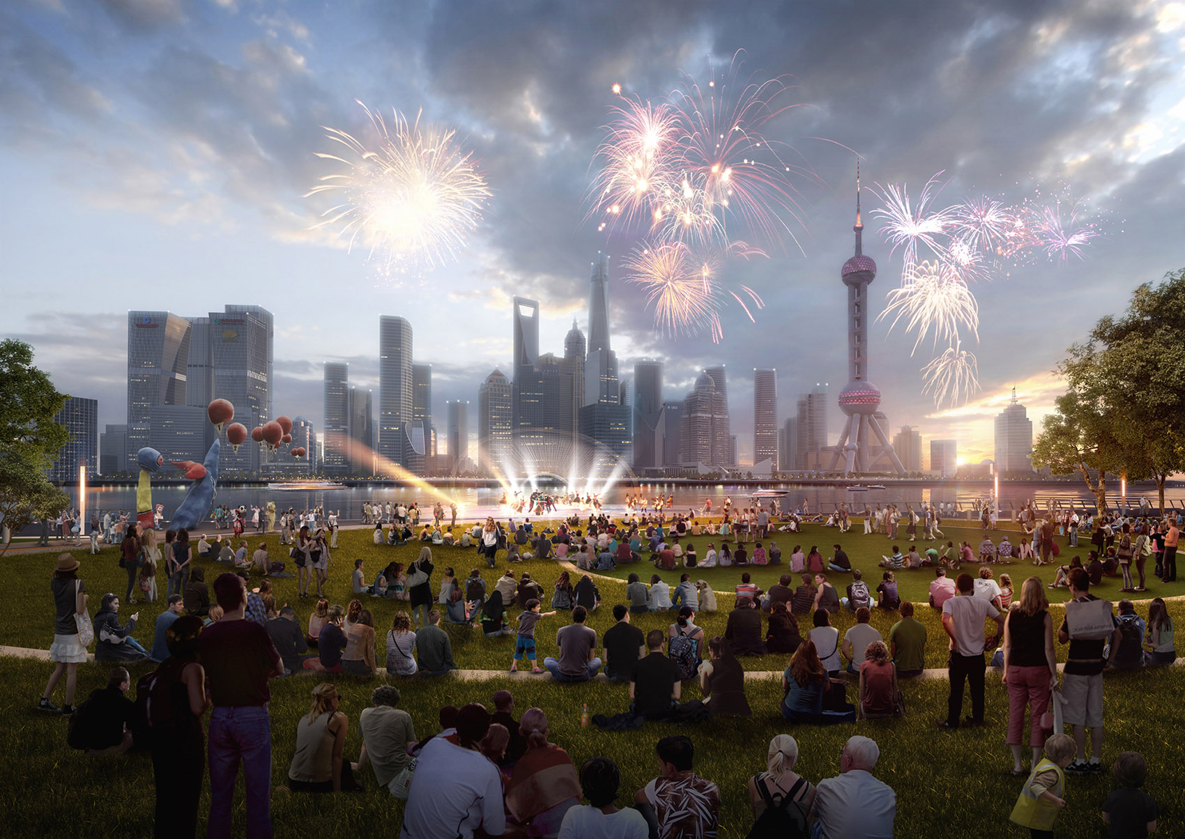 Hongkou North Bund Waterfront Masterplan and Public Realm, Shanghai ...