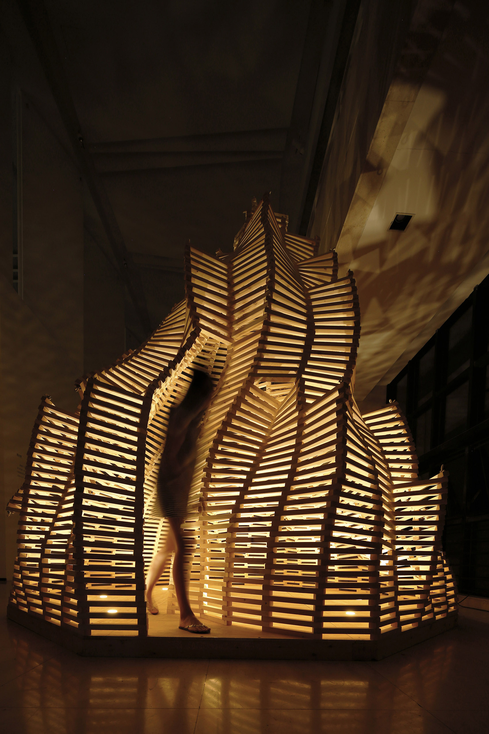 Practicing, space construction experiment from CAFA’s students by ...