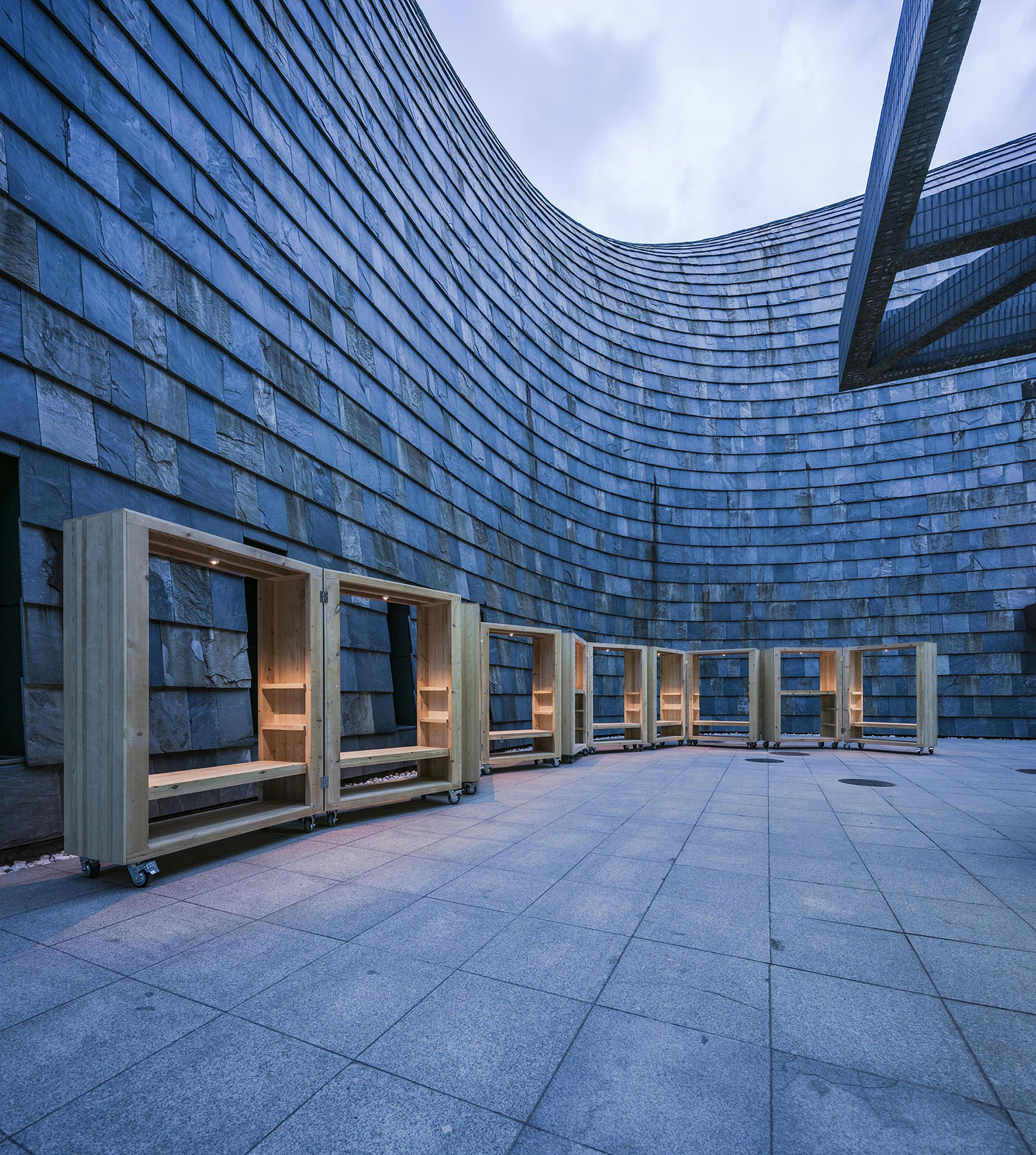 Practicing, space construction experiment from CAFA’s students by ...