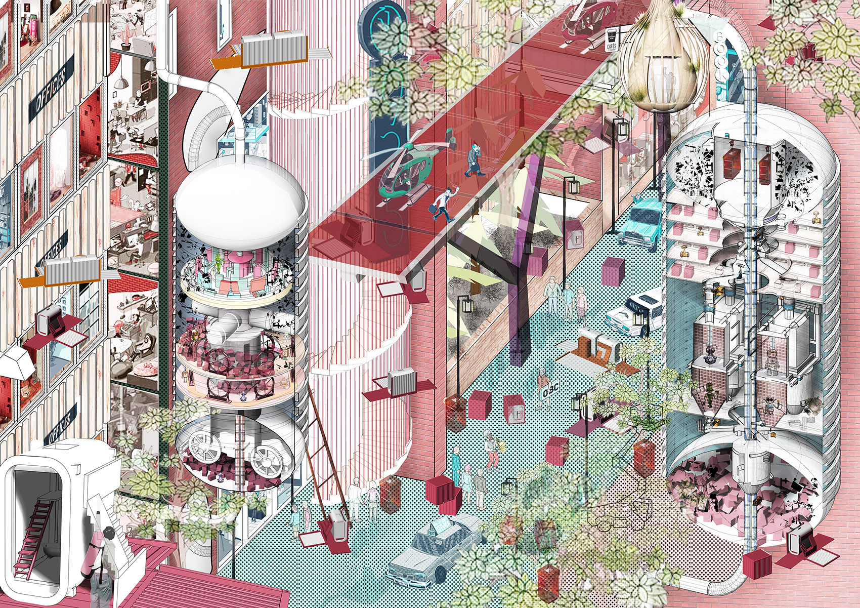 Grade Four high-rise building design course in Hebei University of ...